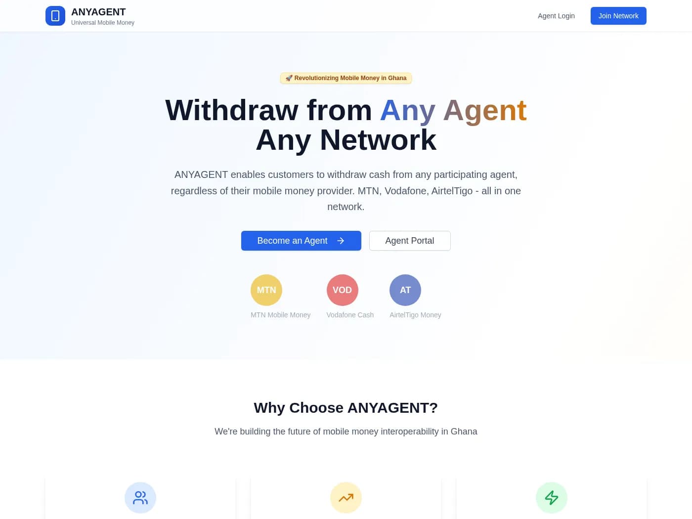 AnyAgent: Universal Mobile Money Agent Interoperability Platform