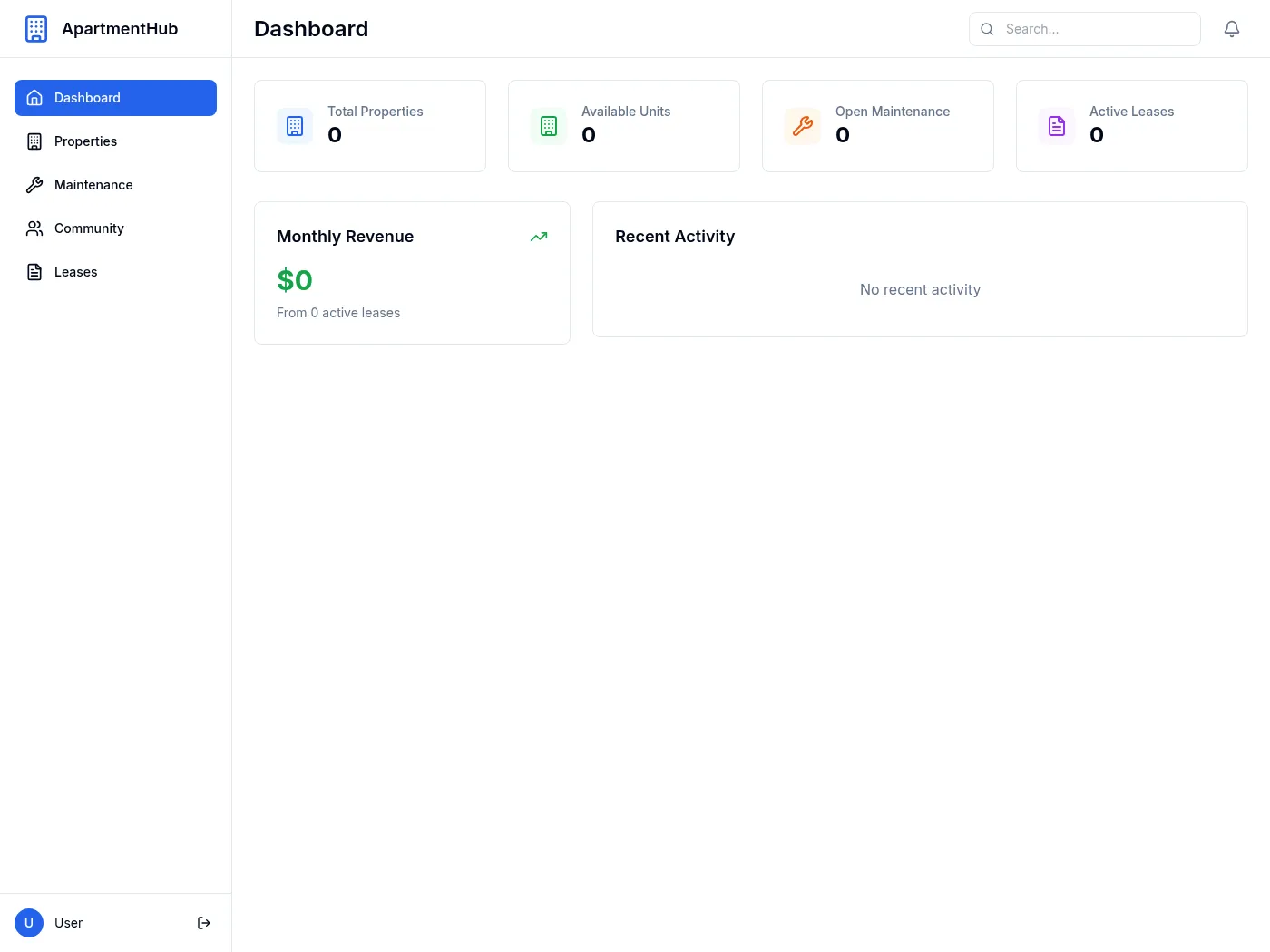 Apartment Leasing and Community Management Platform