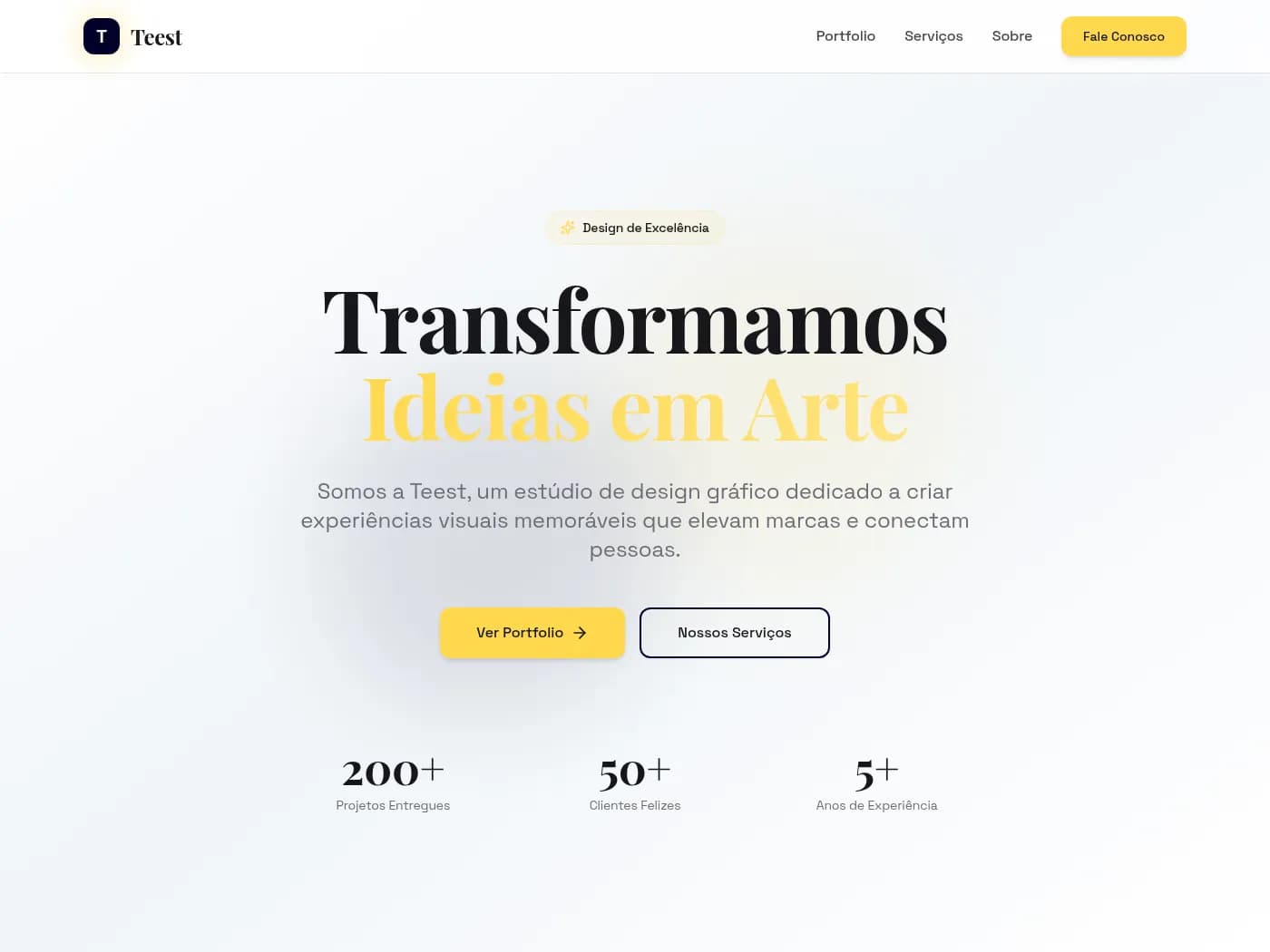 Aplicativo Empresarial Teest para Designers