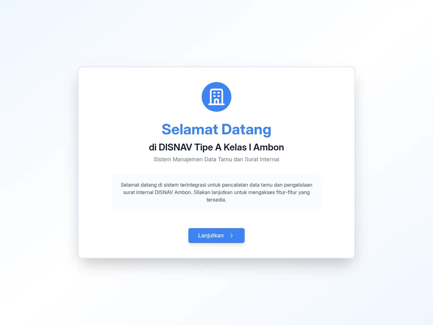 Aplikasi Pengisian Data Tamu & Manajemen Surat DISNAV Ambon