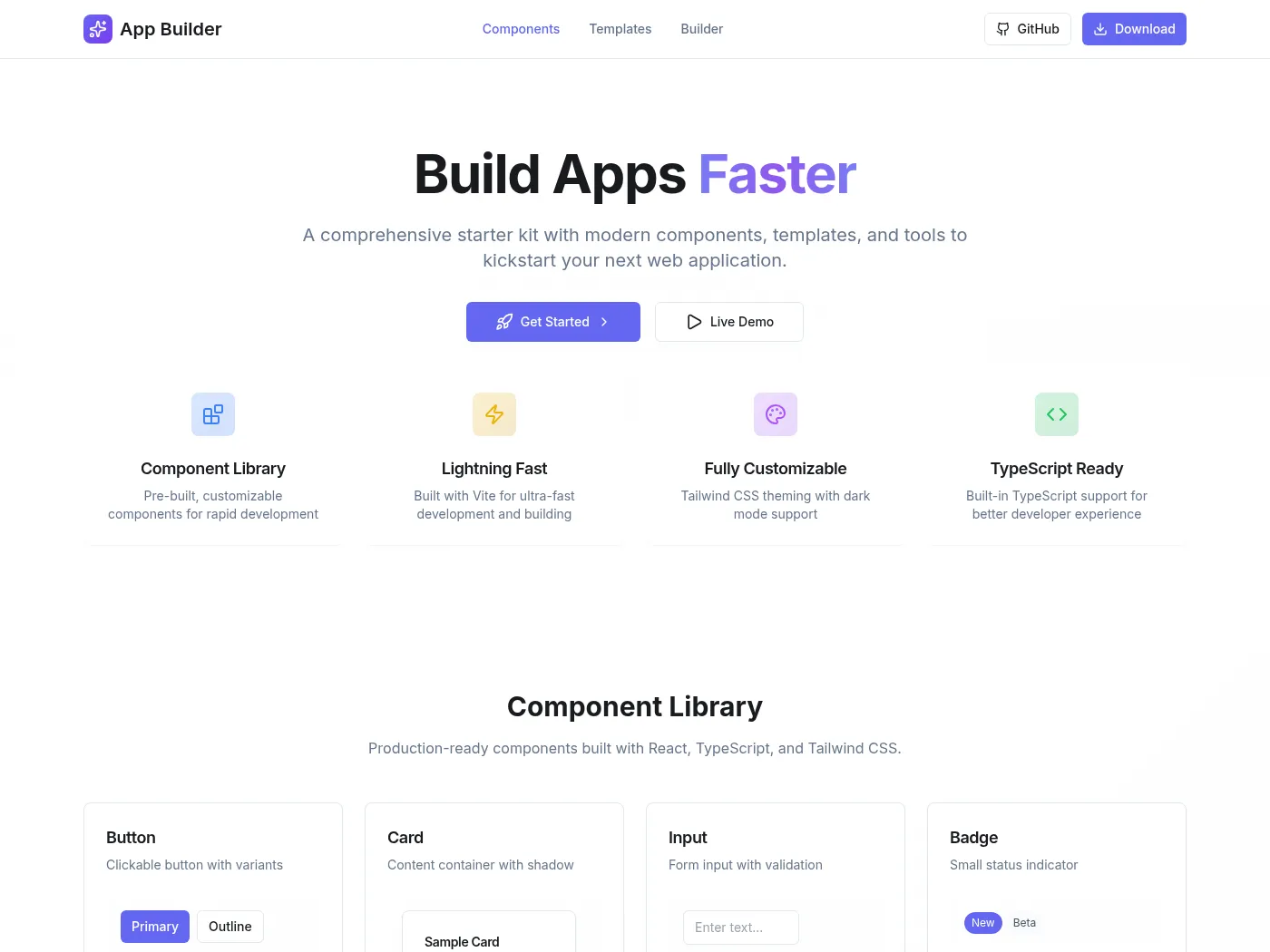 App Builder Starter Kit