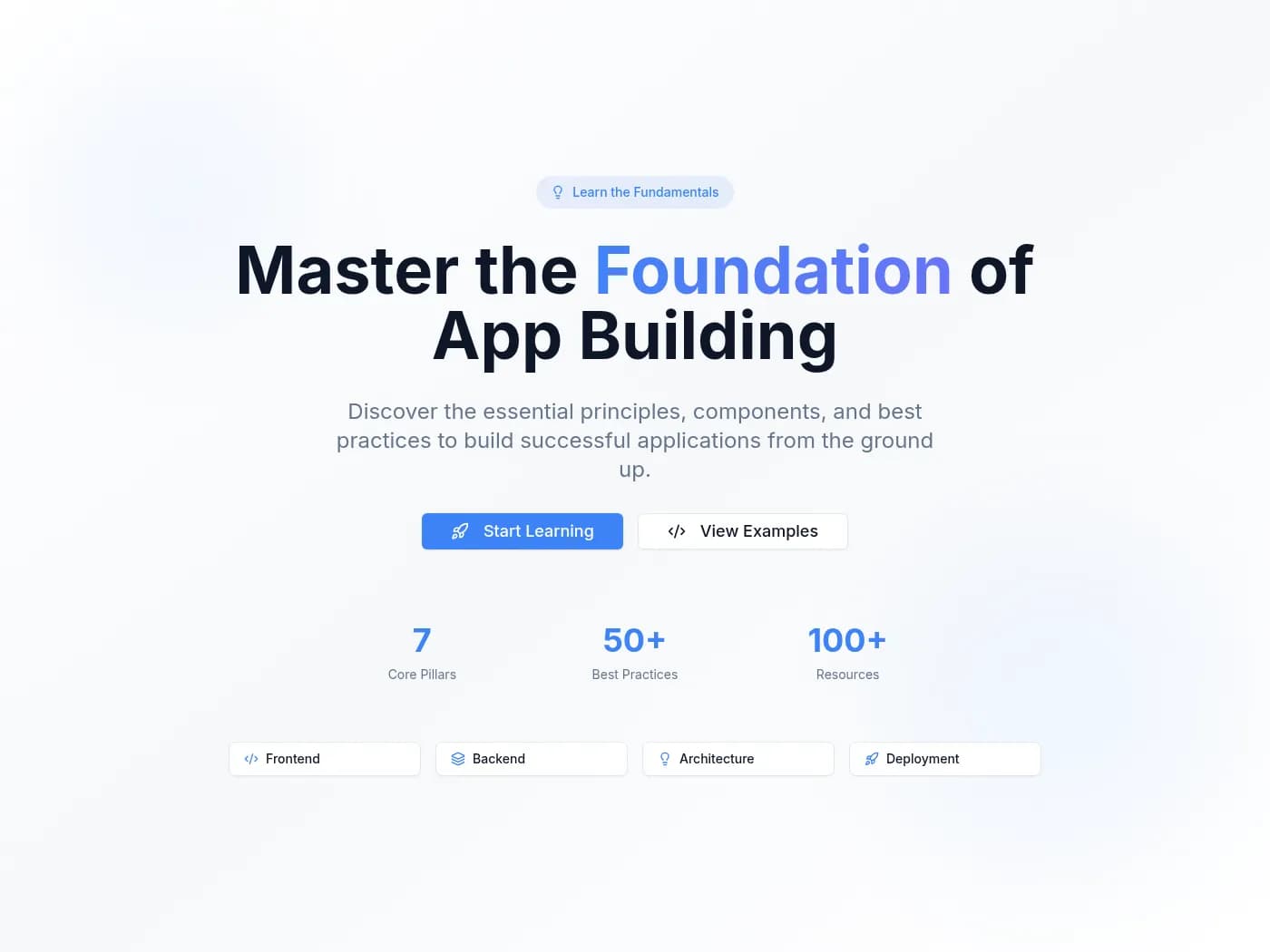 App Foundations Explorer