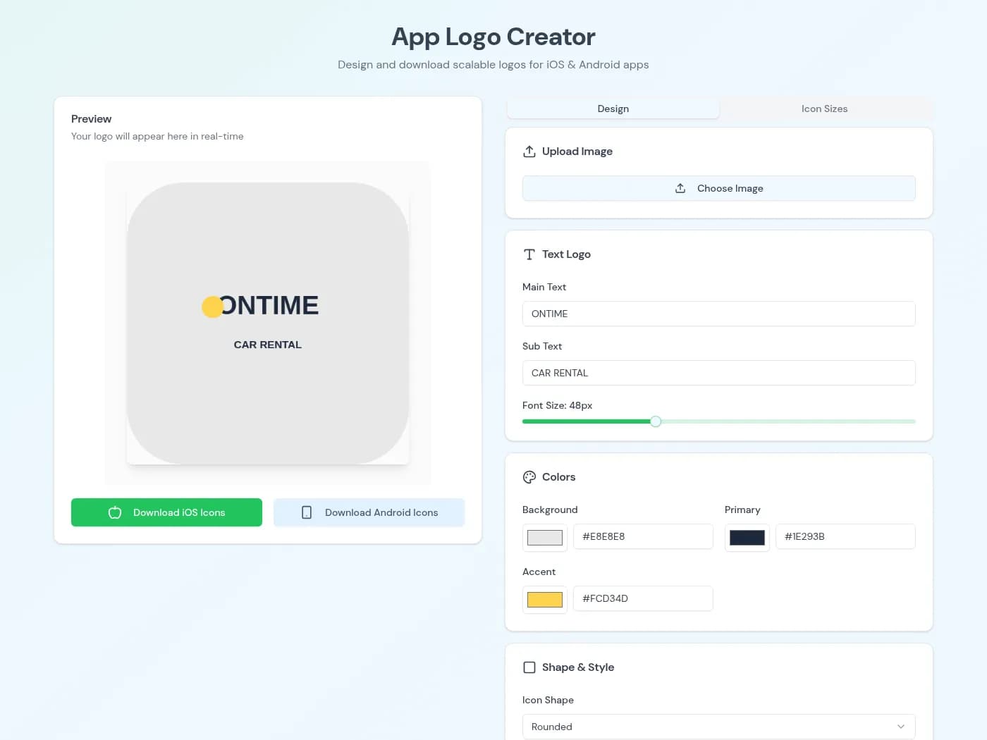 App Logo Creator and Downloader