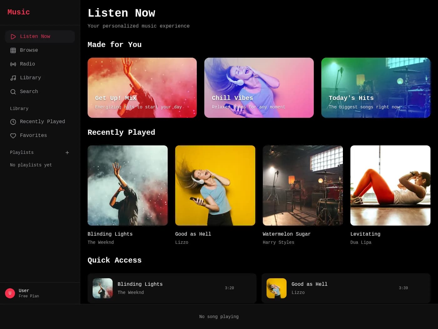Apple Music Web Clone