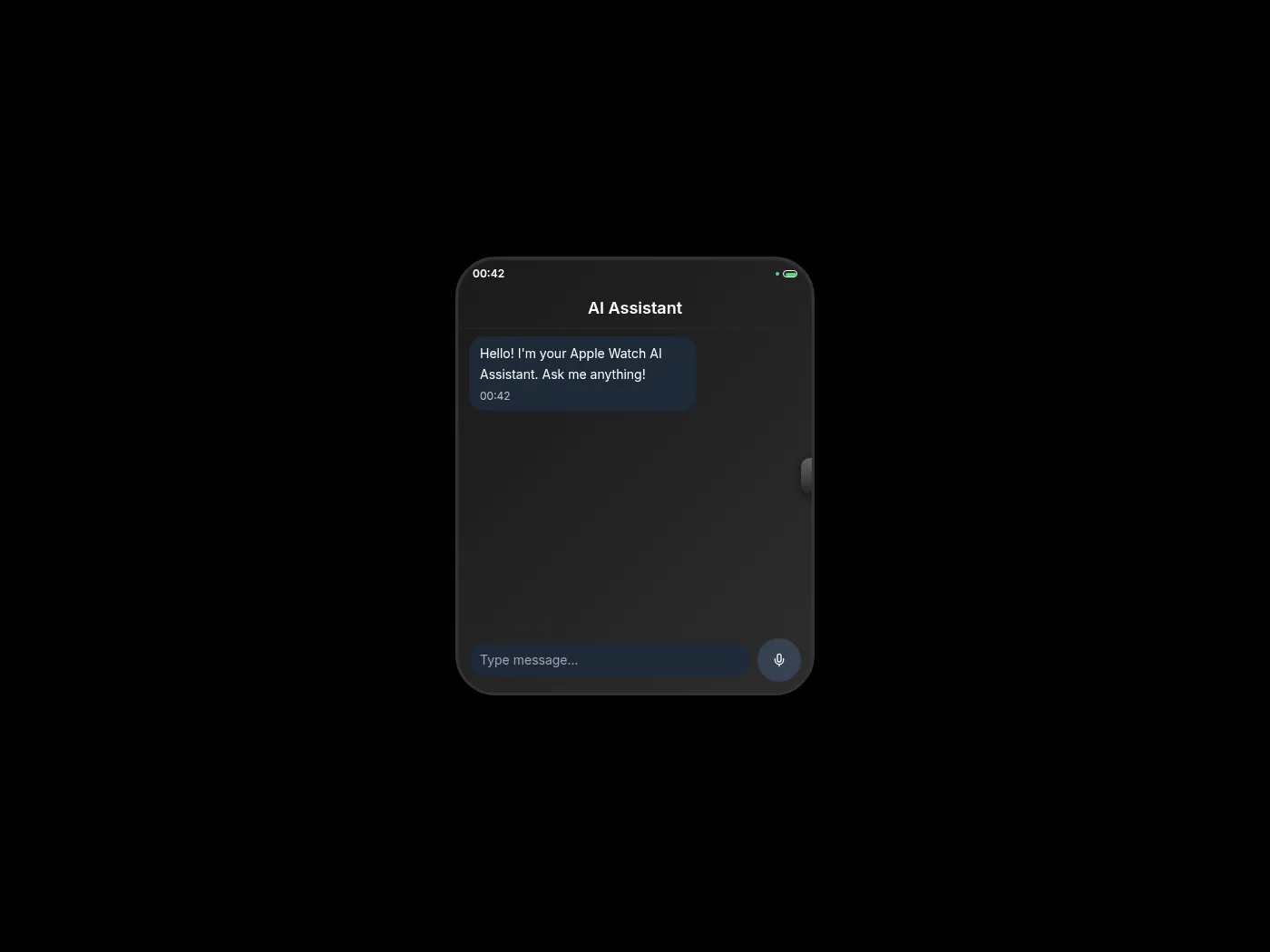 Standalone Apple Watch AI Assistant