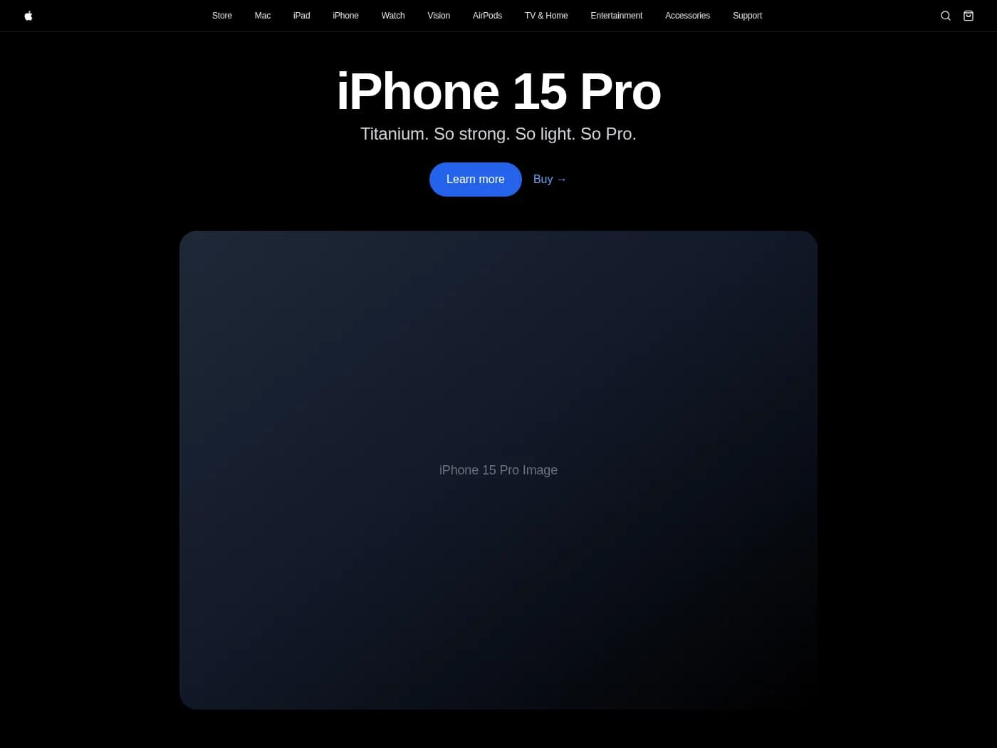 Apple Website Clone