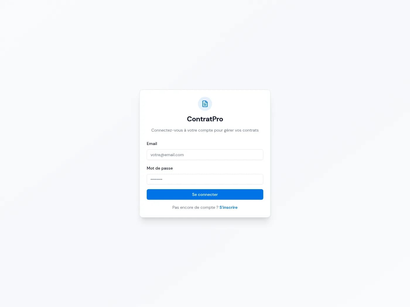 ContratPro: Application complète de gestion de contrats