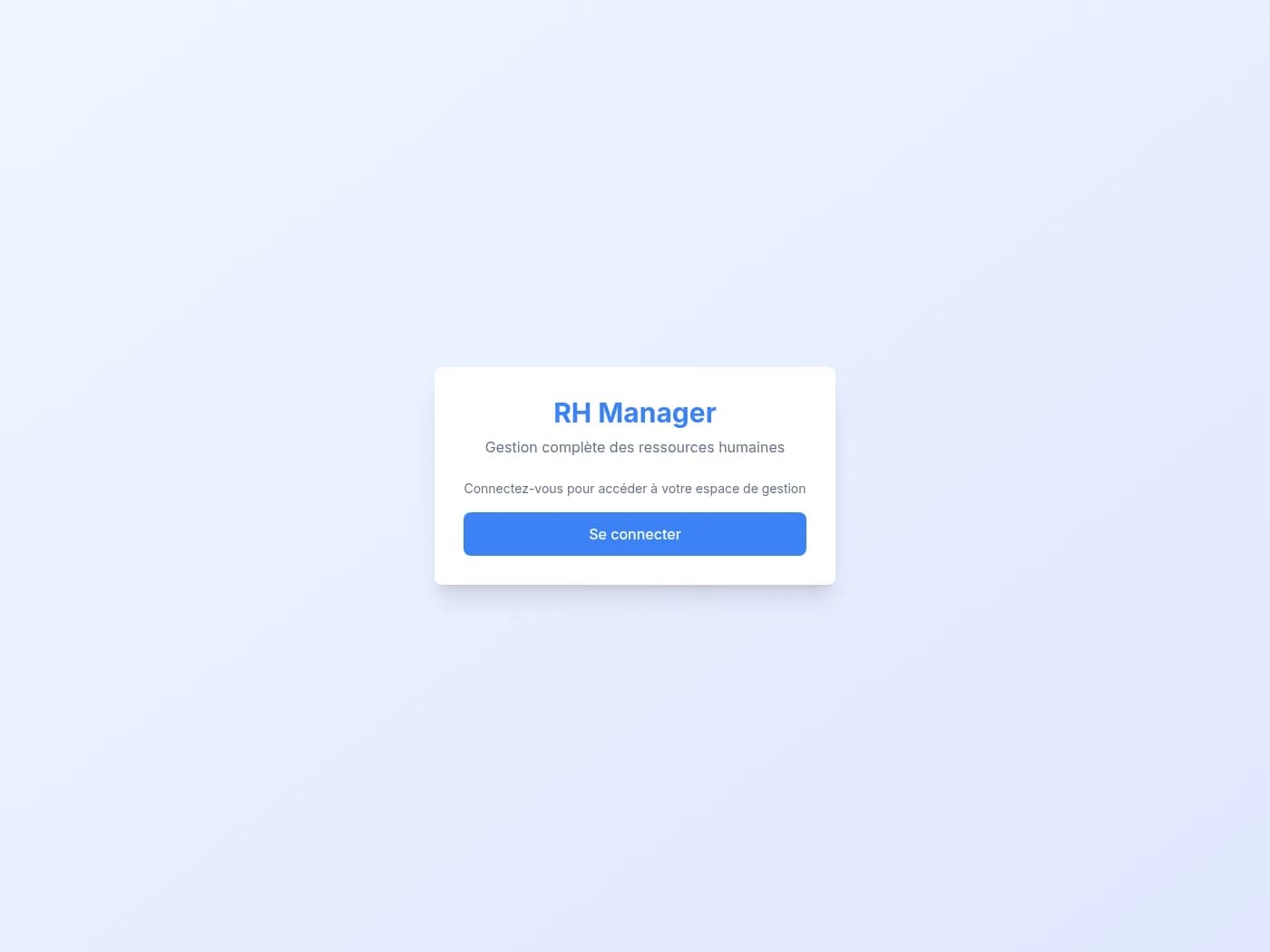 Application de gestion de ressources humaines