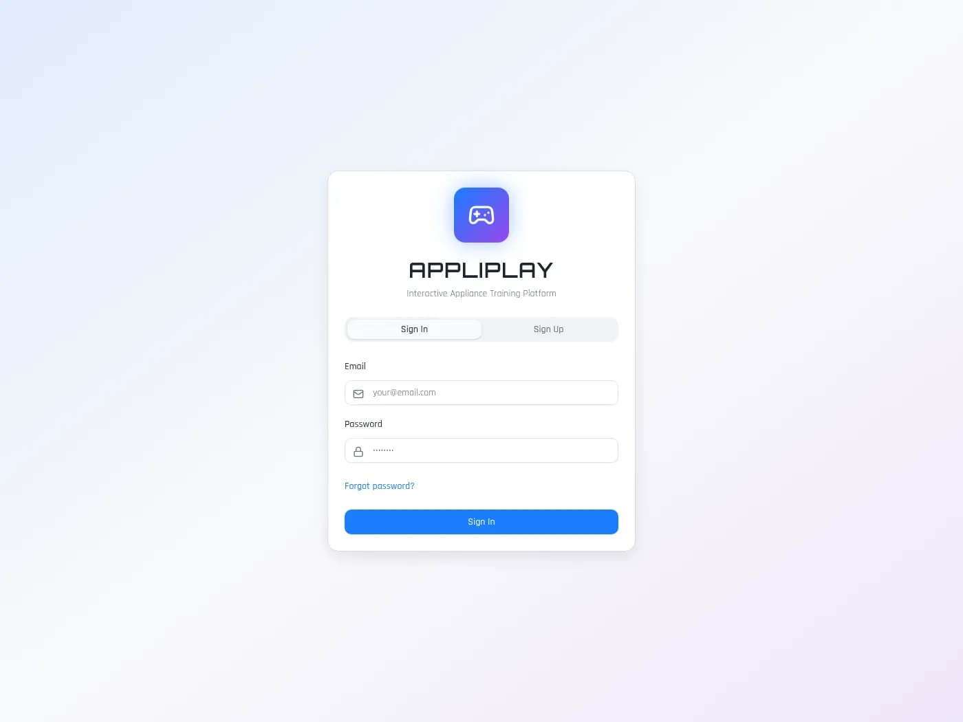 APPLIPLAY: Interactive Appliance Training & Simulation Platform