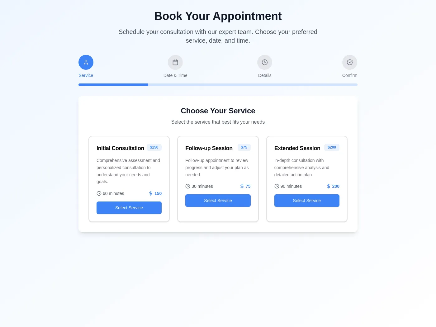 Appointment Booking Website