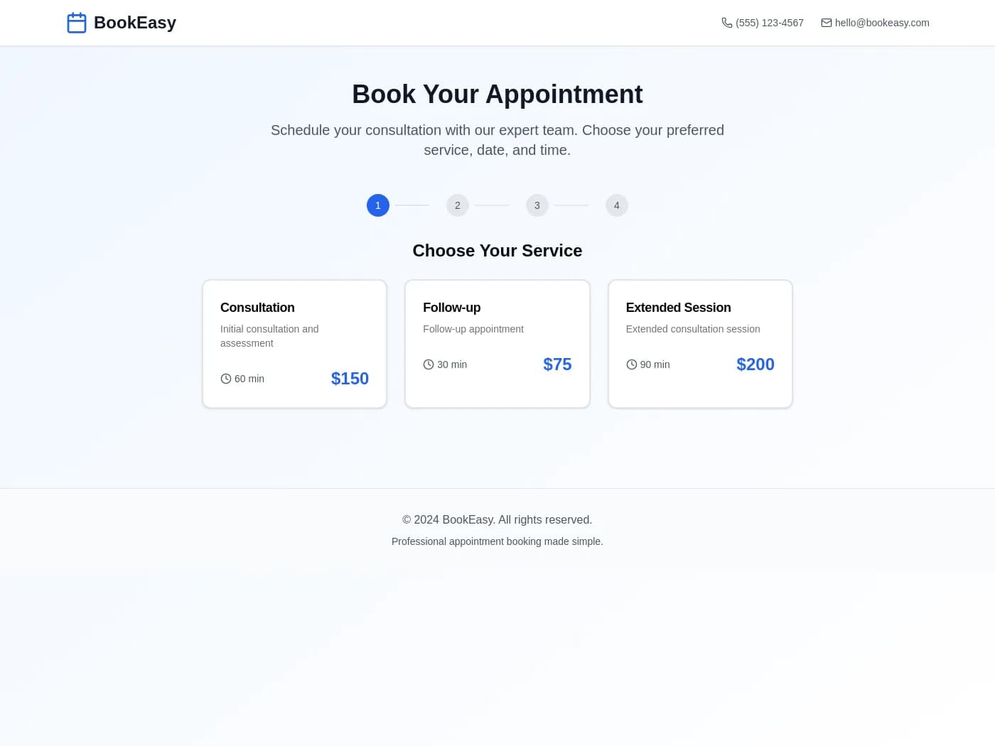 Appointment Booking Website