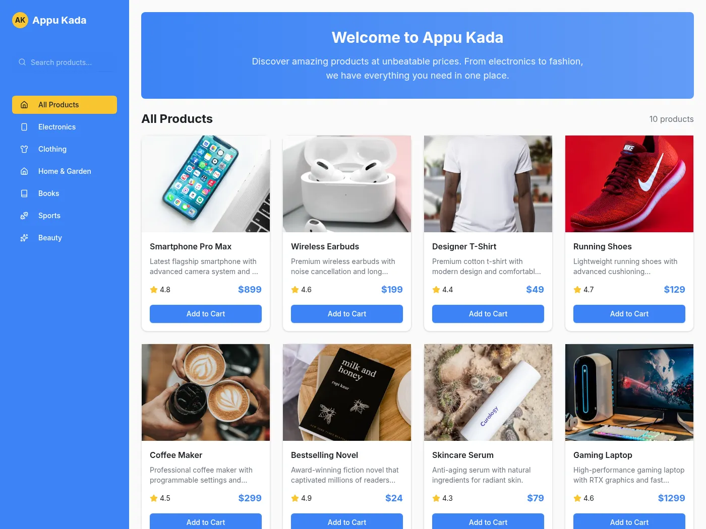 Appu Kada E-commerce Website