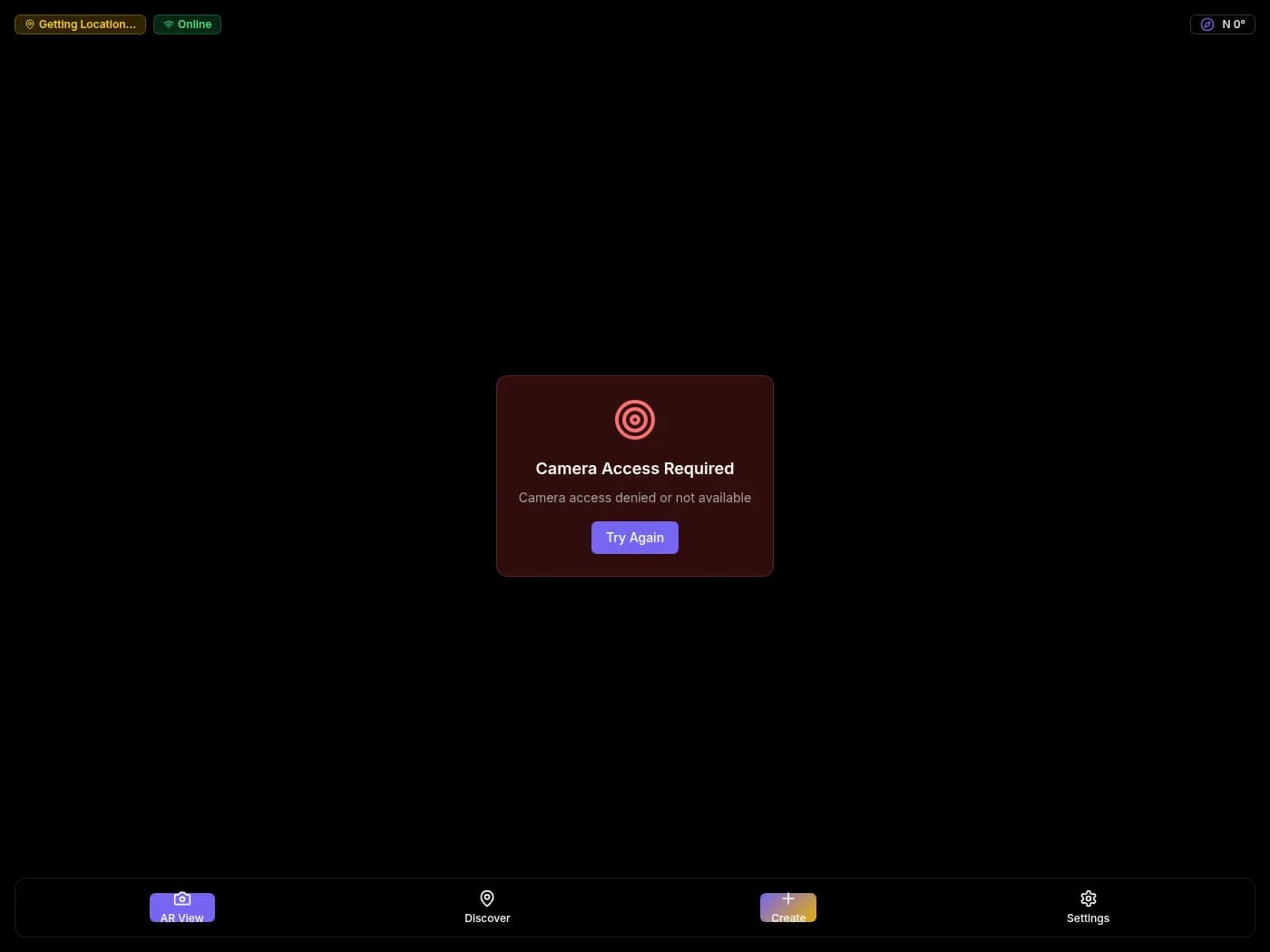 AR Location-Based Web App
