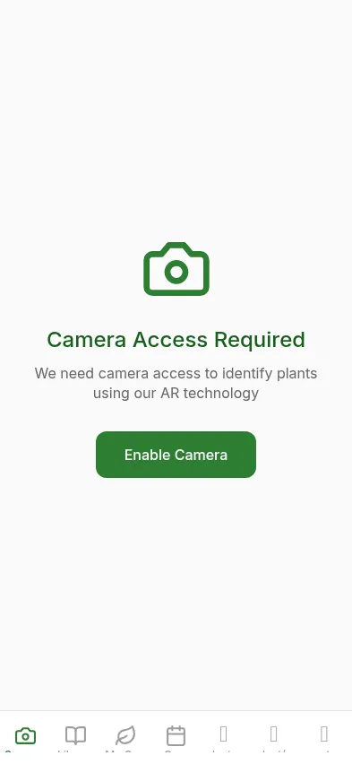 AR Plant Identifier & Care Assistant Mobile App