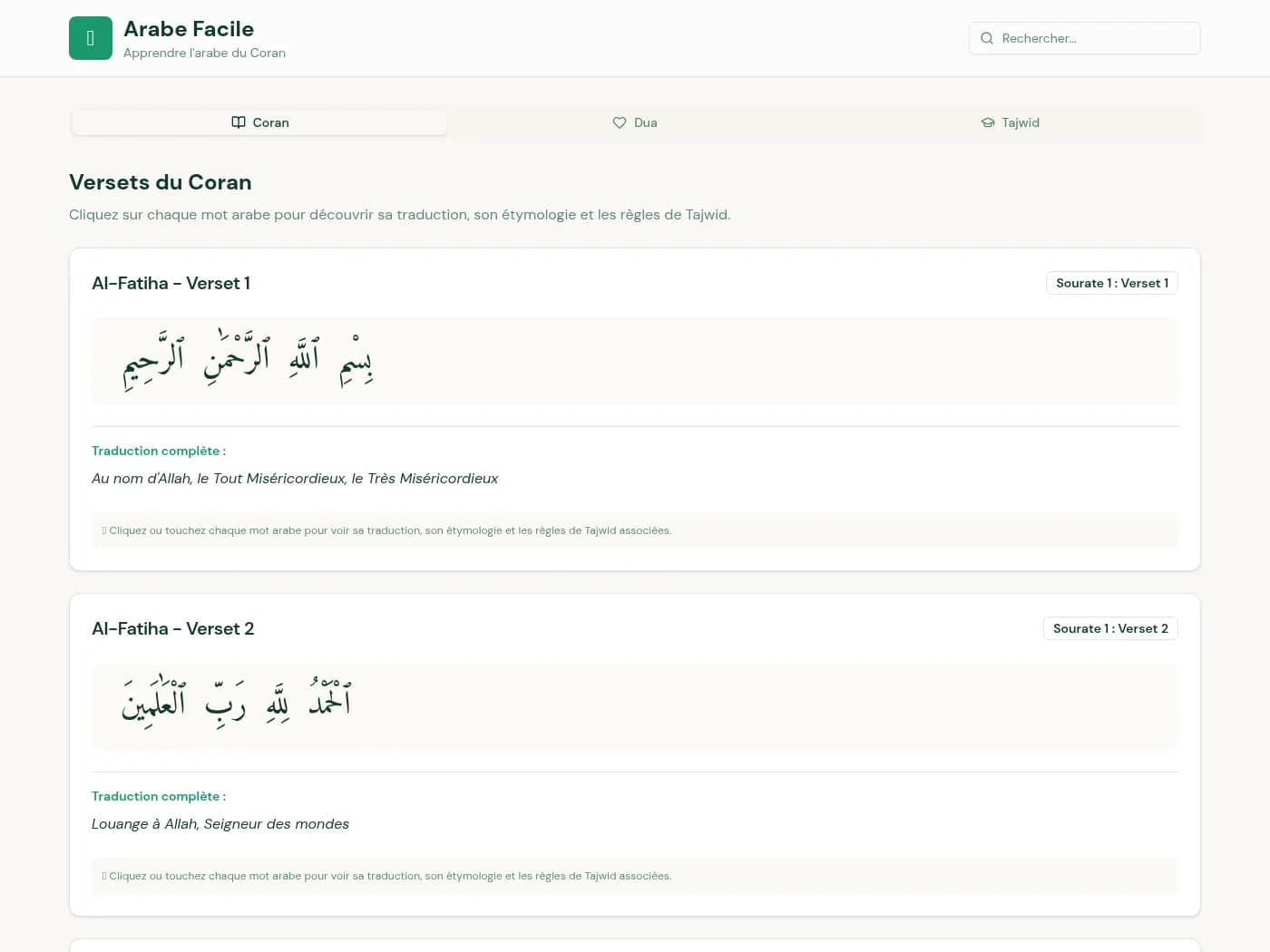 Arabe Facile App