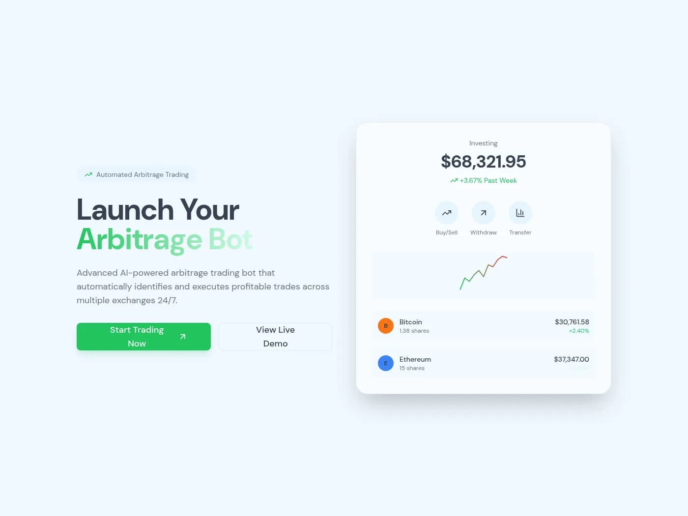 Arbitrage Bot SaaS Platform