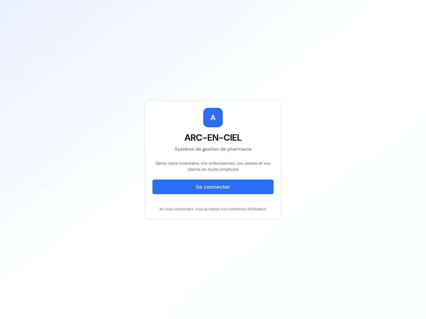 ARC-EN-CIEL Pharmacy Management Web Application
