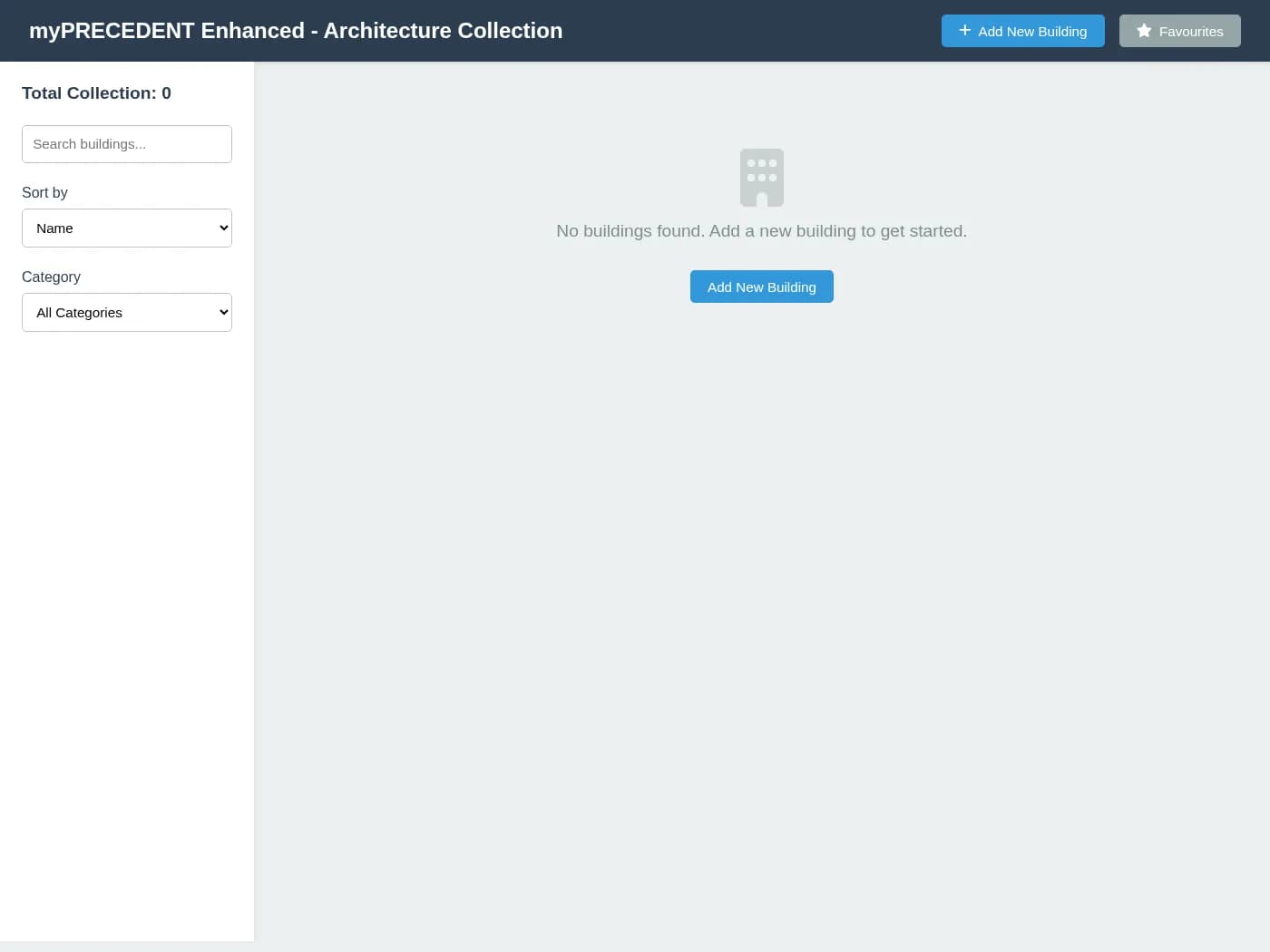 Architectural Collection Desktop App Rebuild