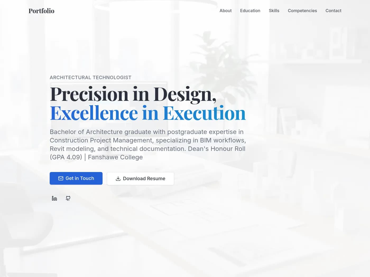 Architectural Technologist Position Application Site