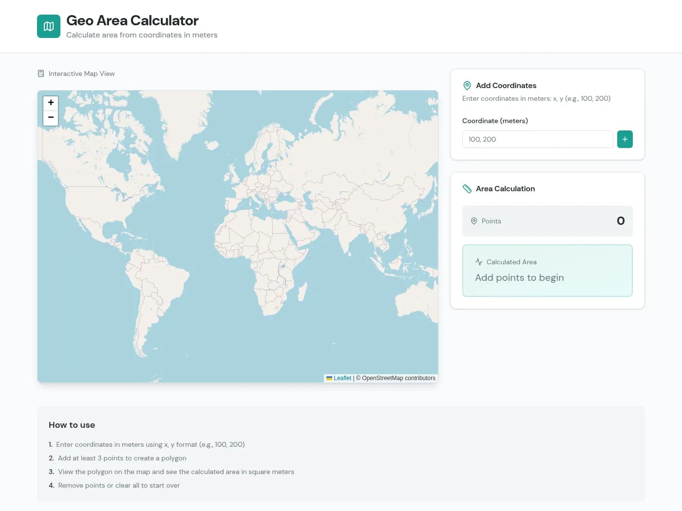 Geo Area Calculator