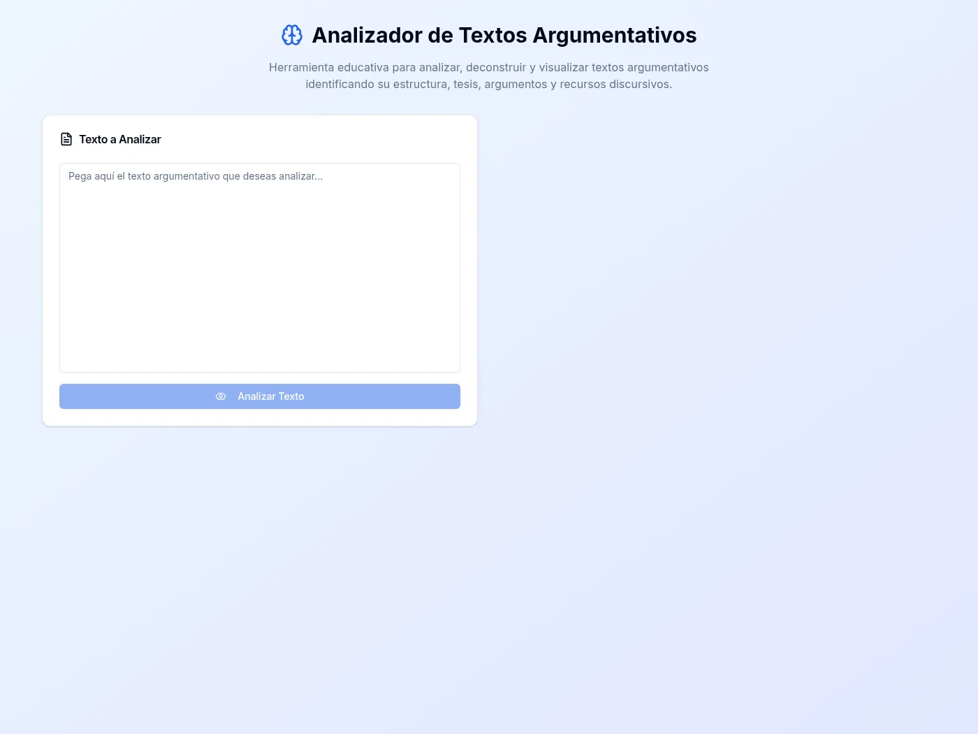 Argumentative Text Structure Analyzer for Educational Use