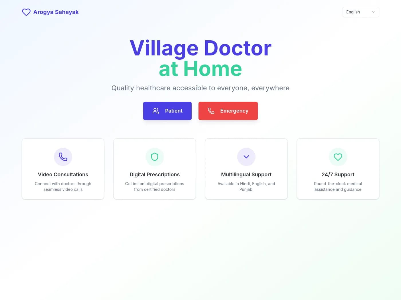 Arogya Sahayak: Unified Multilingual Healthcare Platform with Seamless Video Consultations