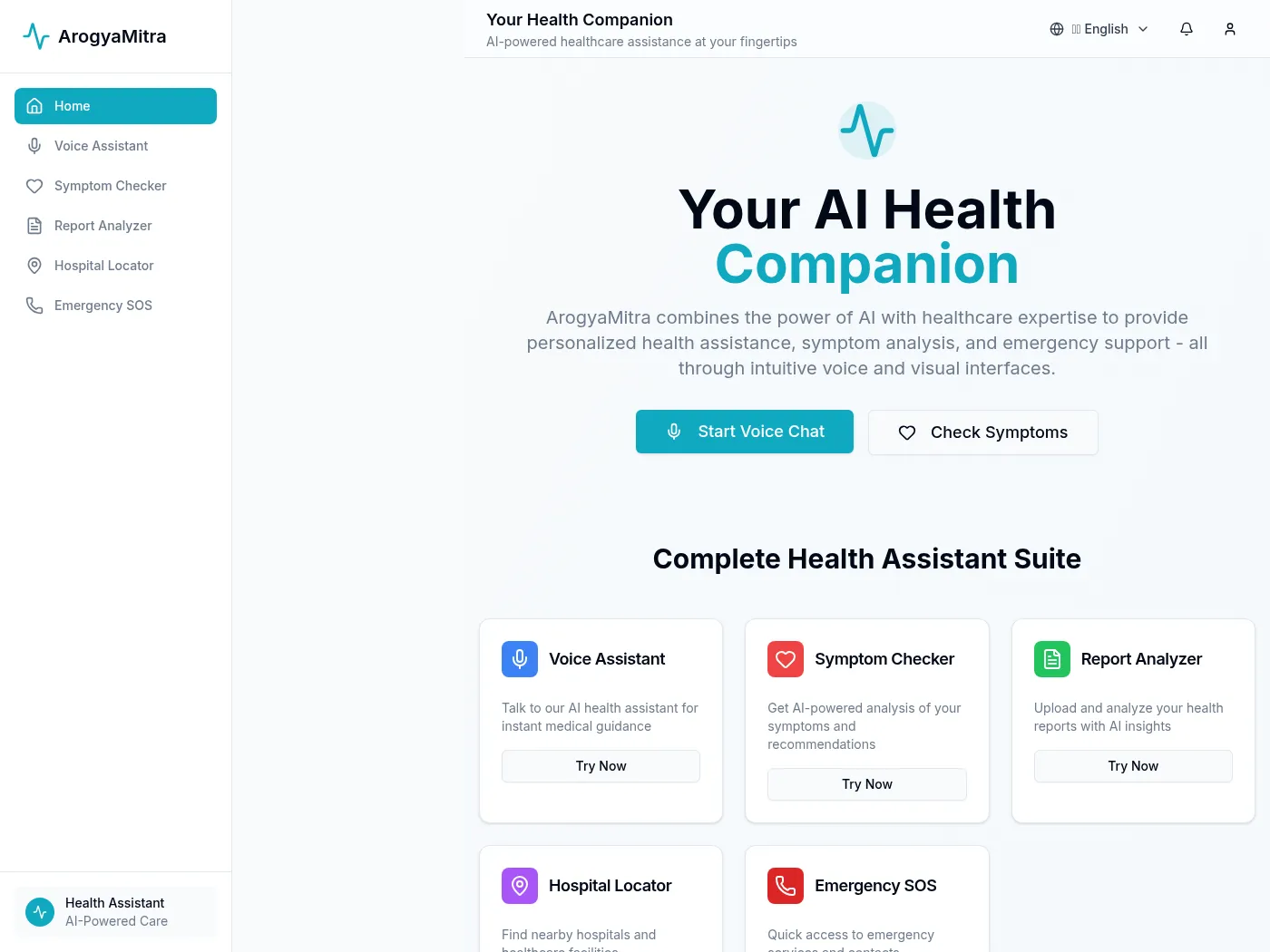 ArogyaMitra: Your Health Companion with AI Audio & Smart Assistance