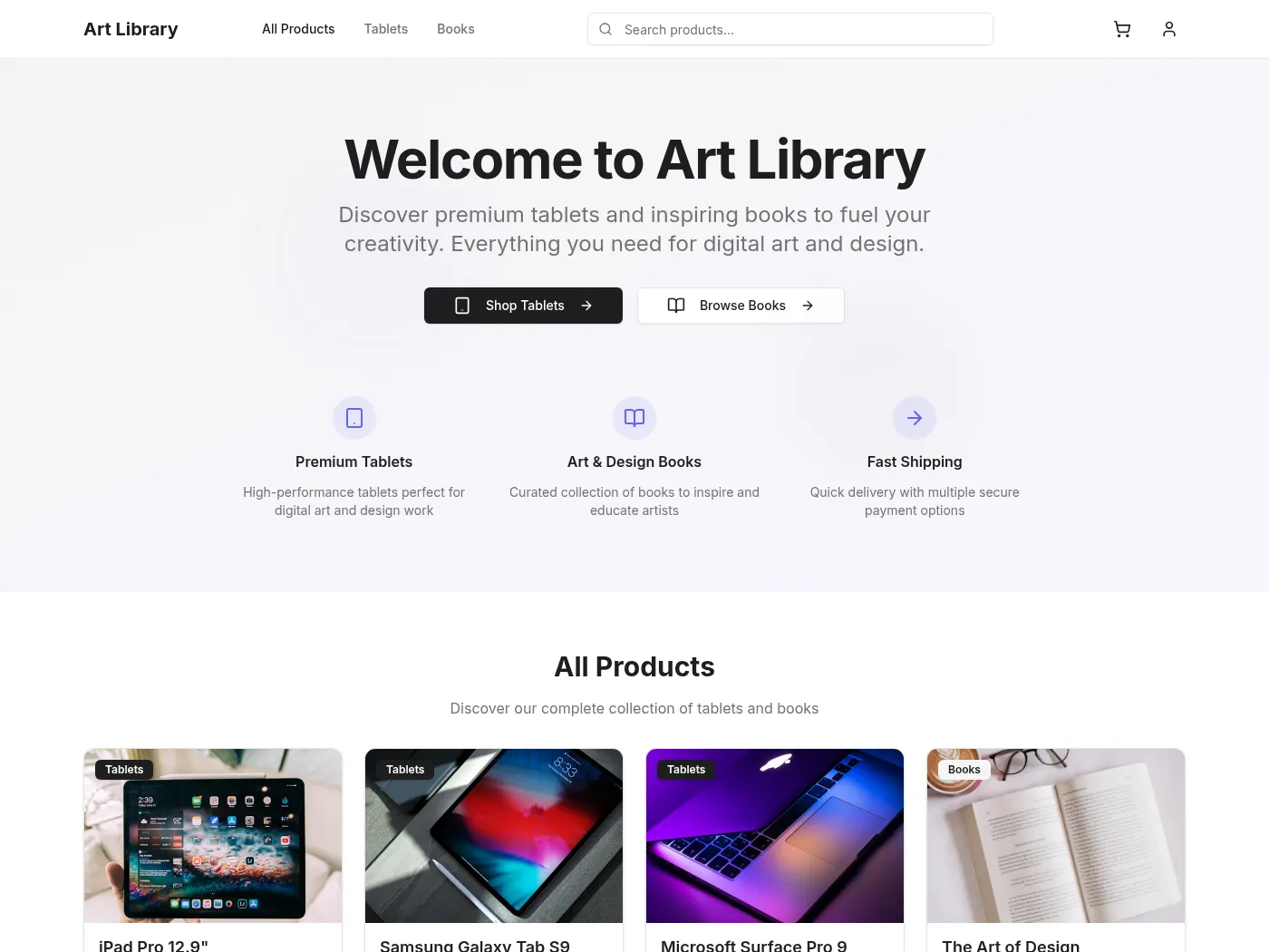 Art Library Online Store