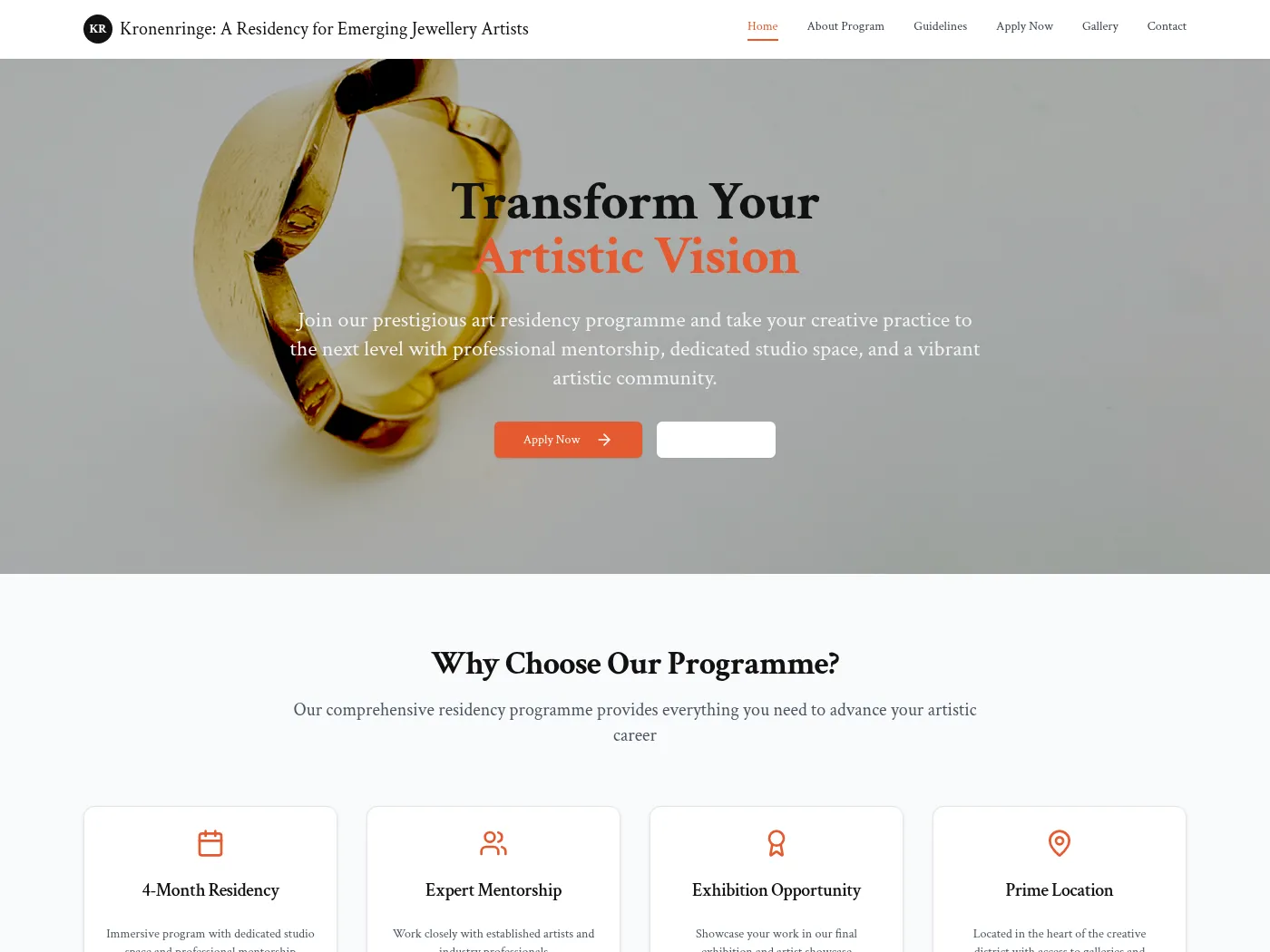 Art Residency Program Portal