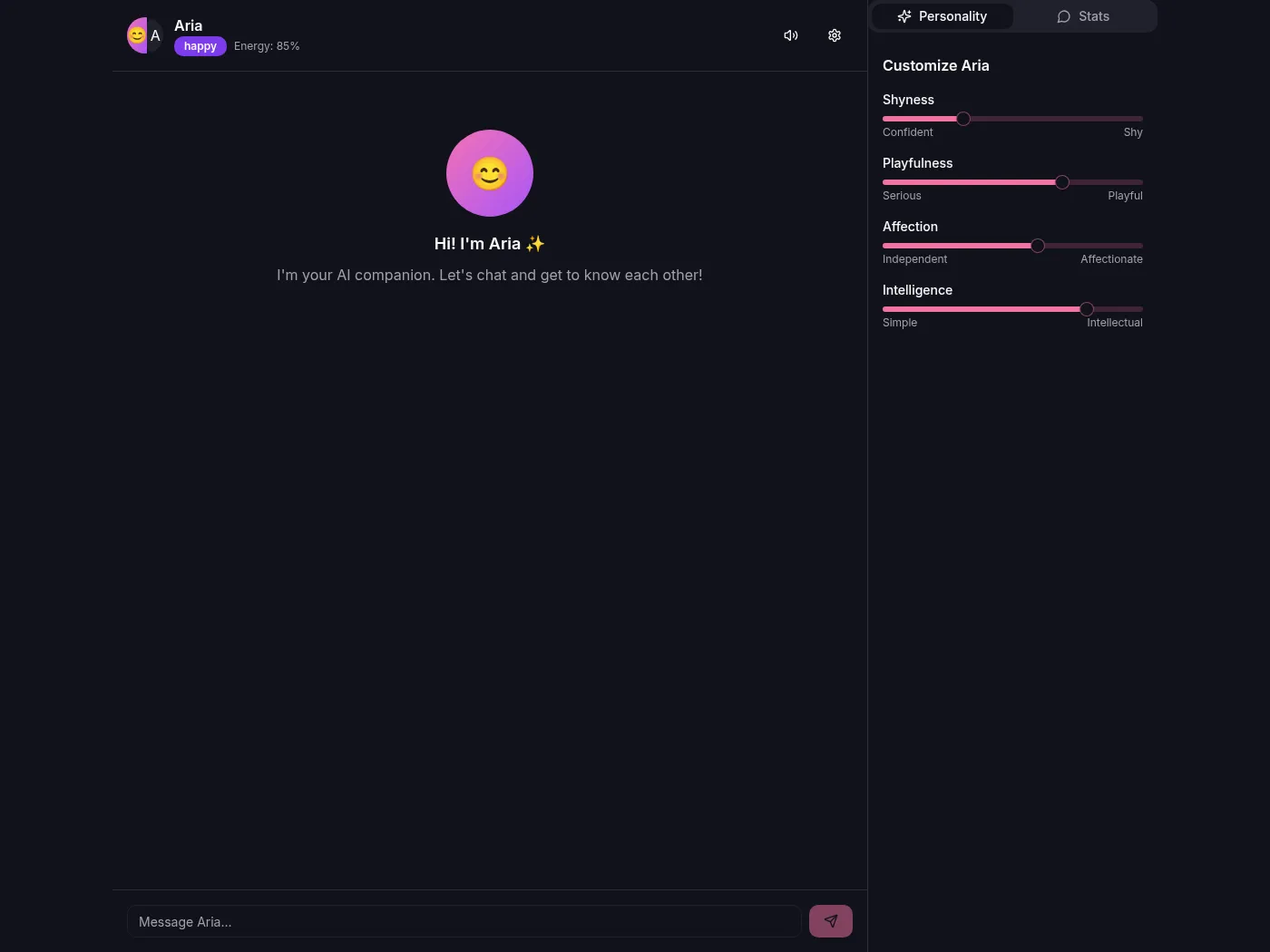 Artificial Girl Companion App