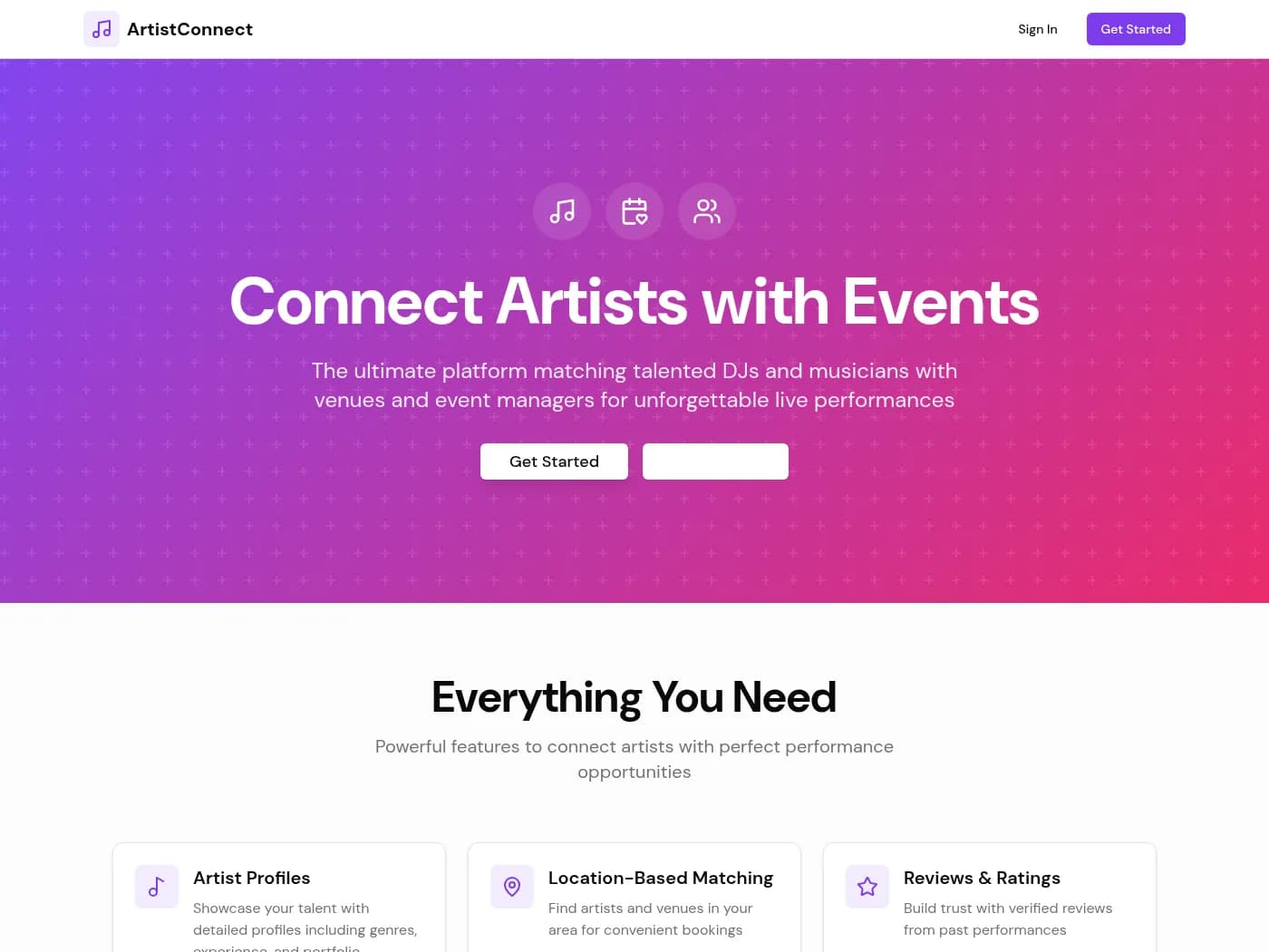 Artist Event Connector