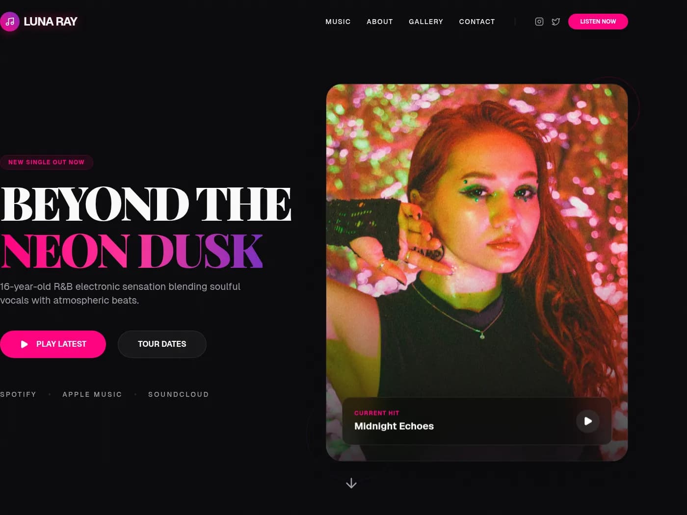 R&B Artist Portfolio