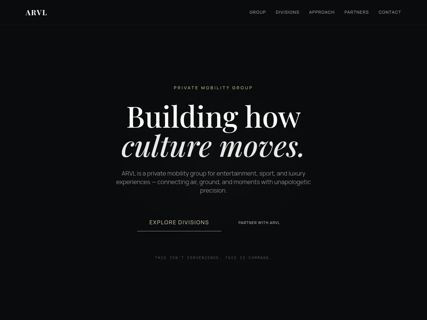 ARVL — Editorial Luxury Mobility Group Website