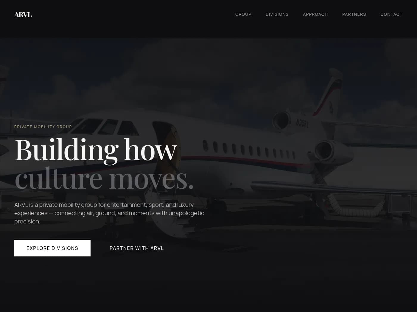 ARVL Private Jet Charter Platform for Music, Sports & Entertainment