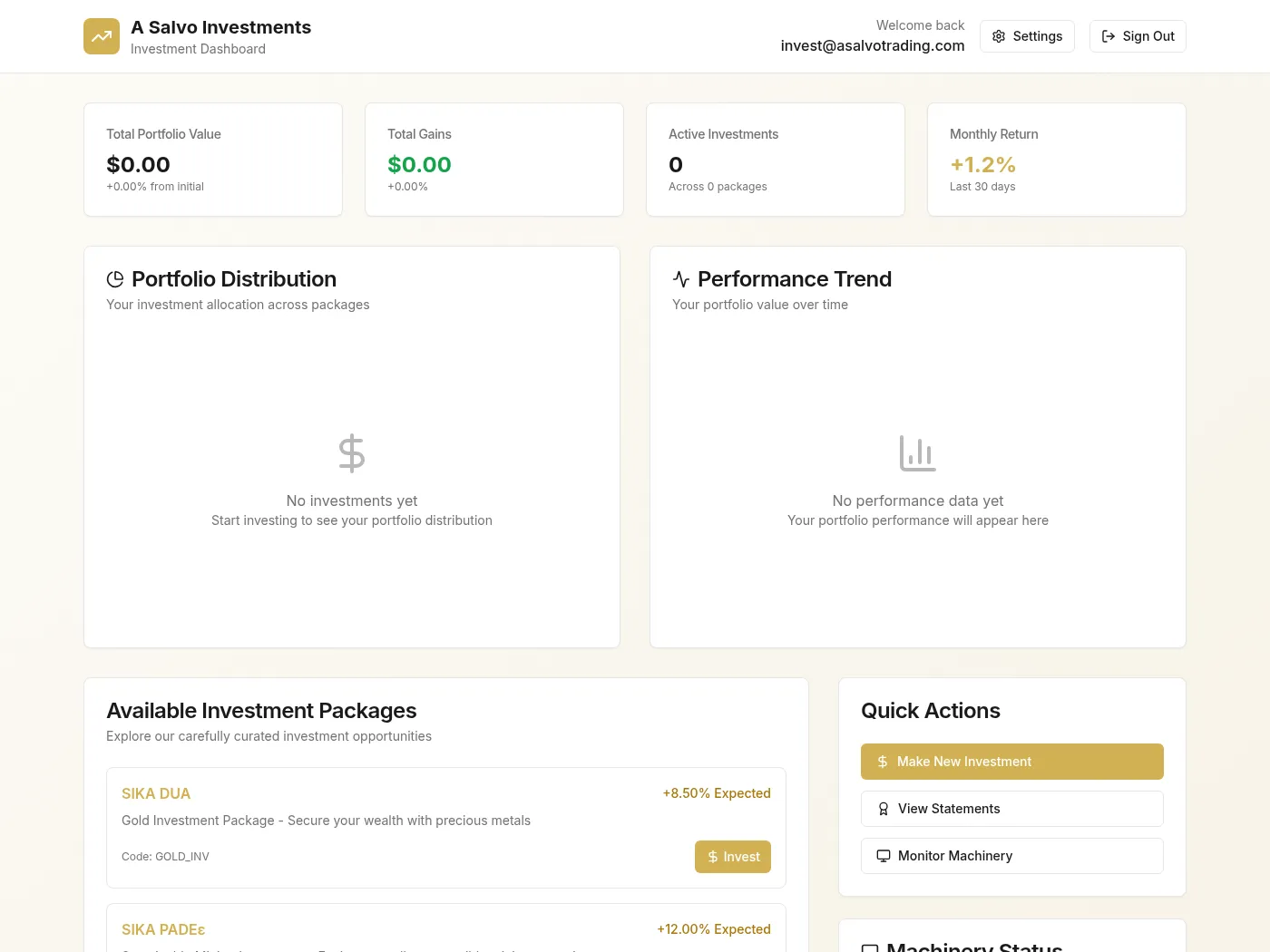 A Salvo Investments Portal: Comprehensive Web Platform for Client Portfolio Management
