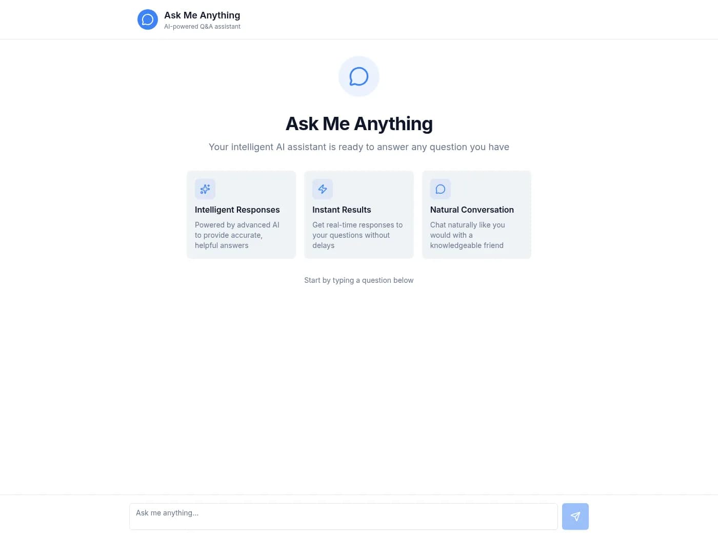 Ask Me Anything Conversational App