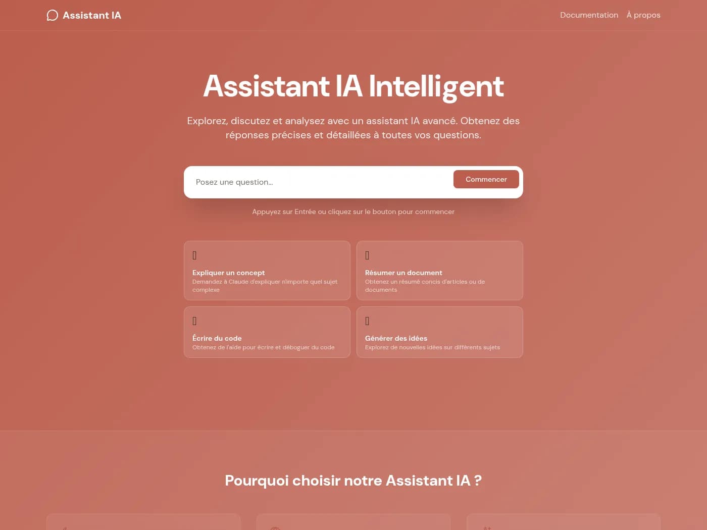 Assistant IA Inspiré de Usul.ai