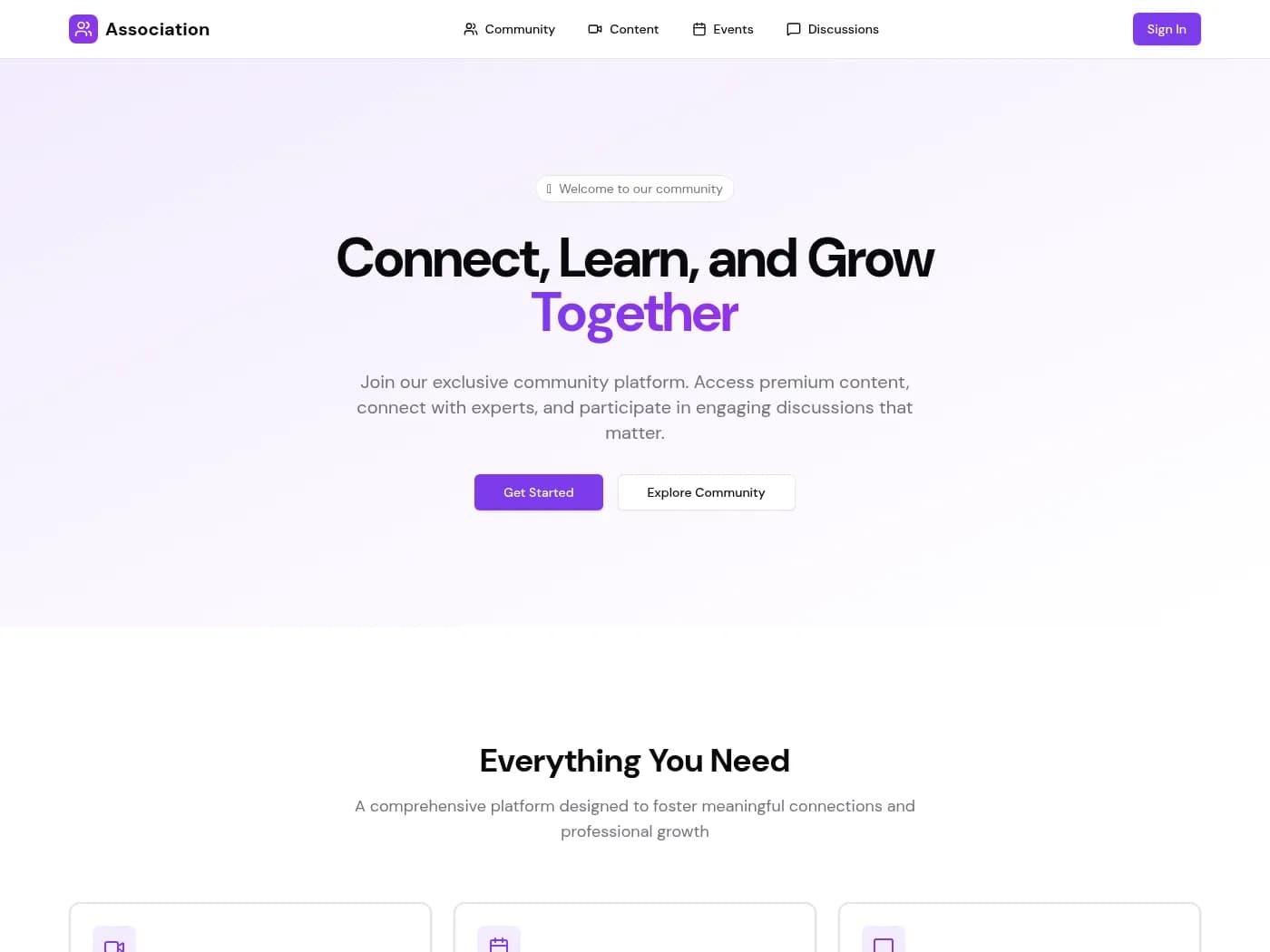 Association Membership & Community Platform