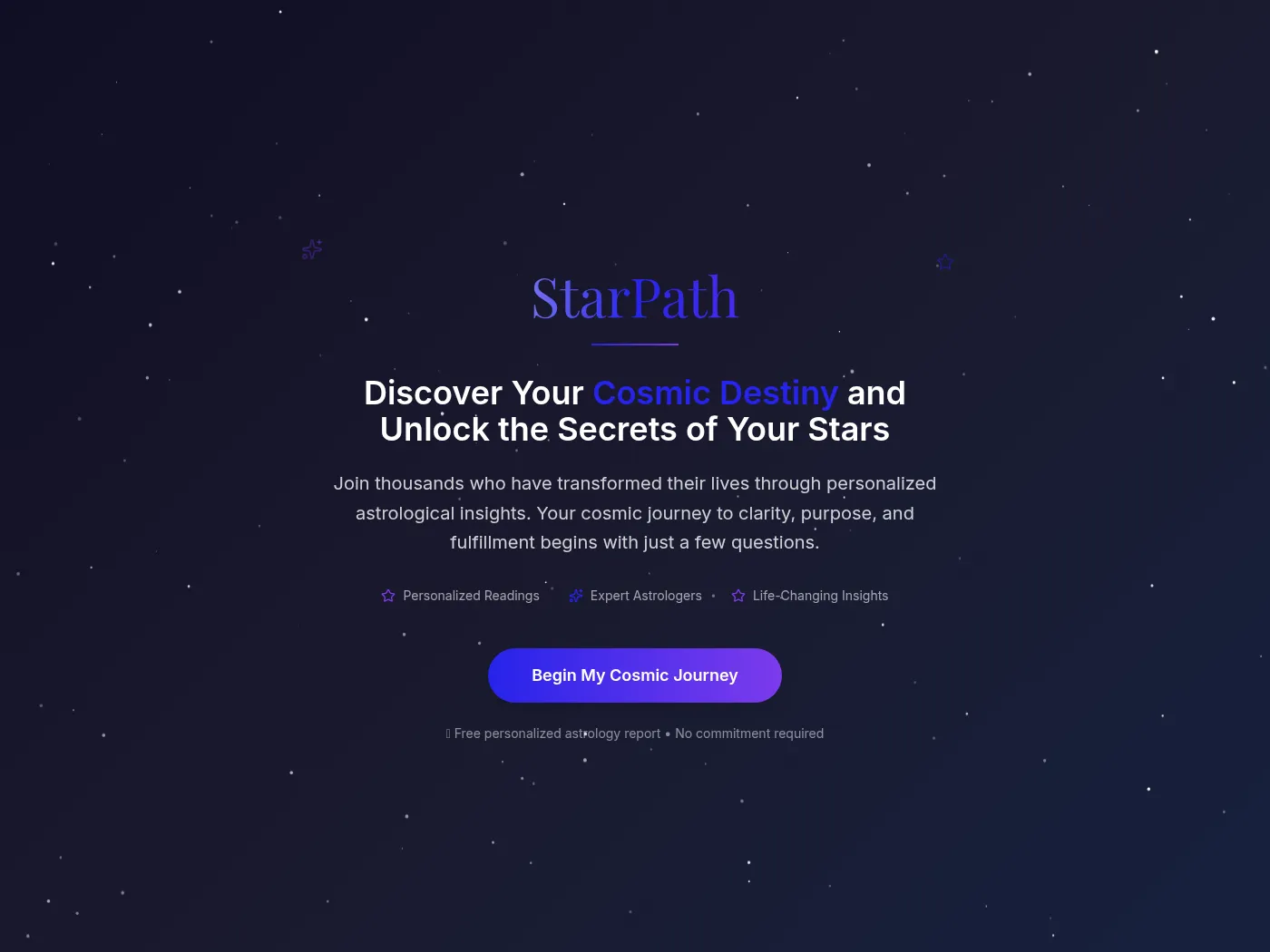 Astrology-Themed Lead Capture Funnel for Paid Subscriptions