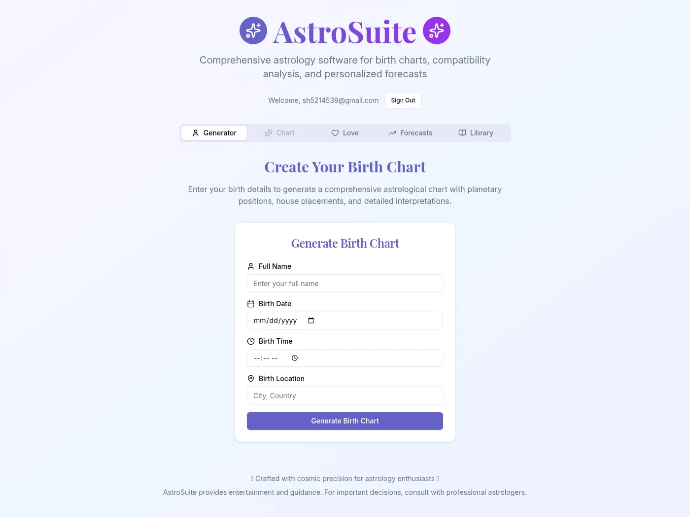 AstroSuite: Comprehensive Astrology Software