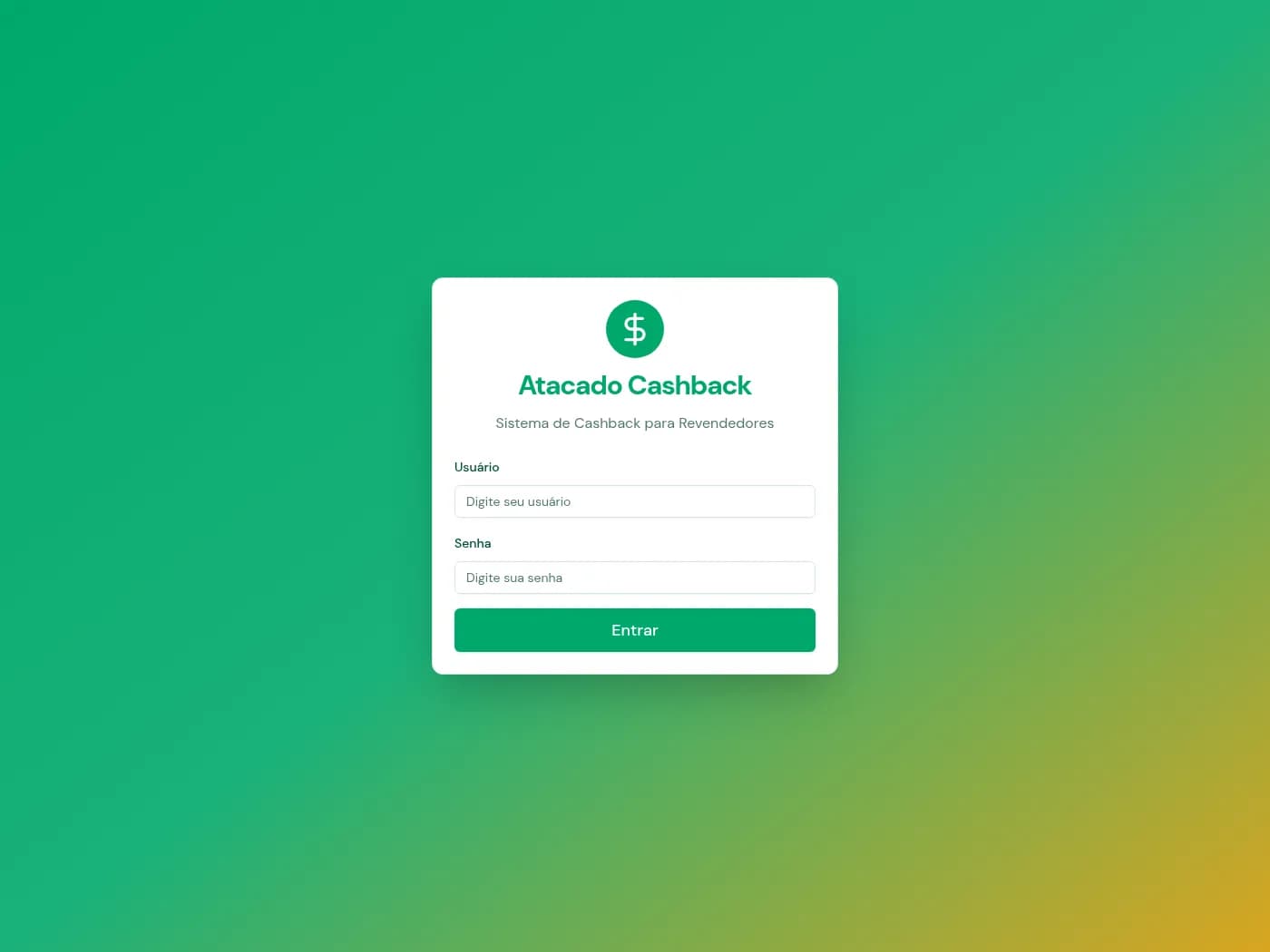 Atacado Cashback - Sistema de Cashback para Revendedores