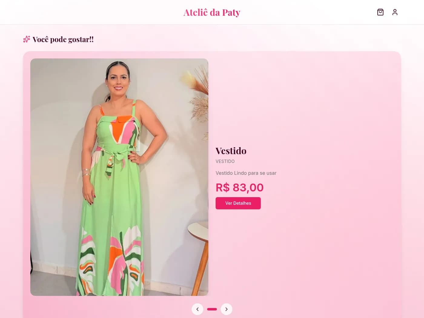 Ateliê da Paty Clothing Store Platform