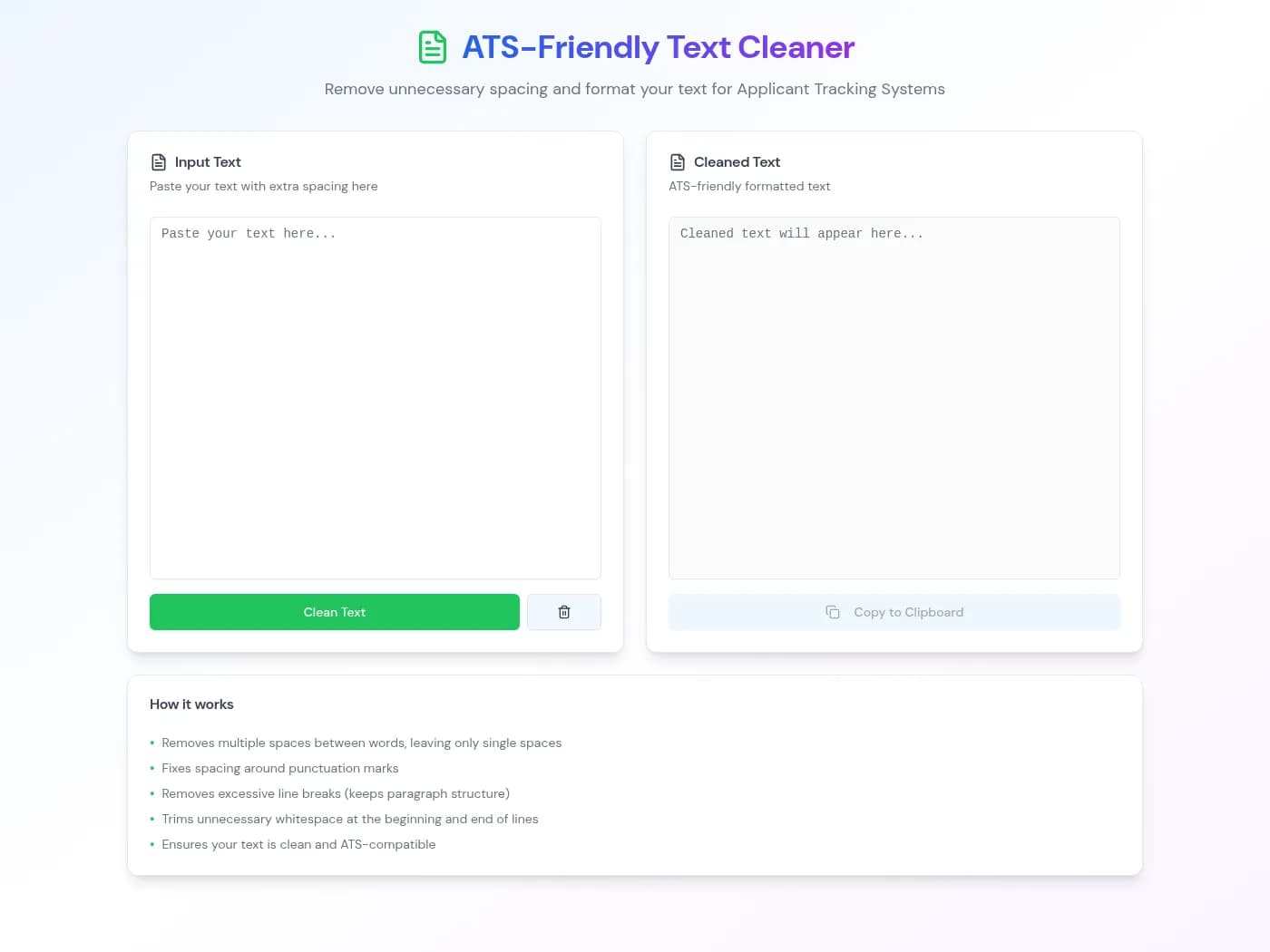 ATS-Friendly Chat