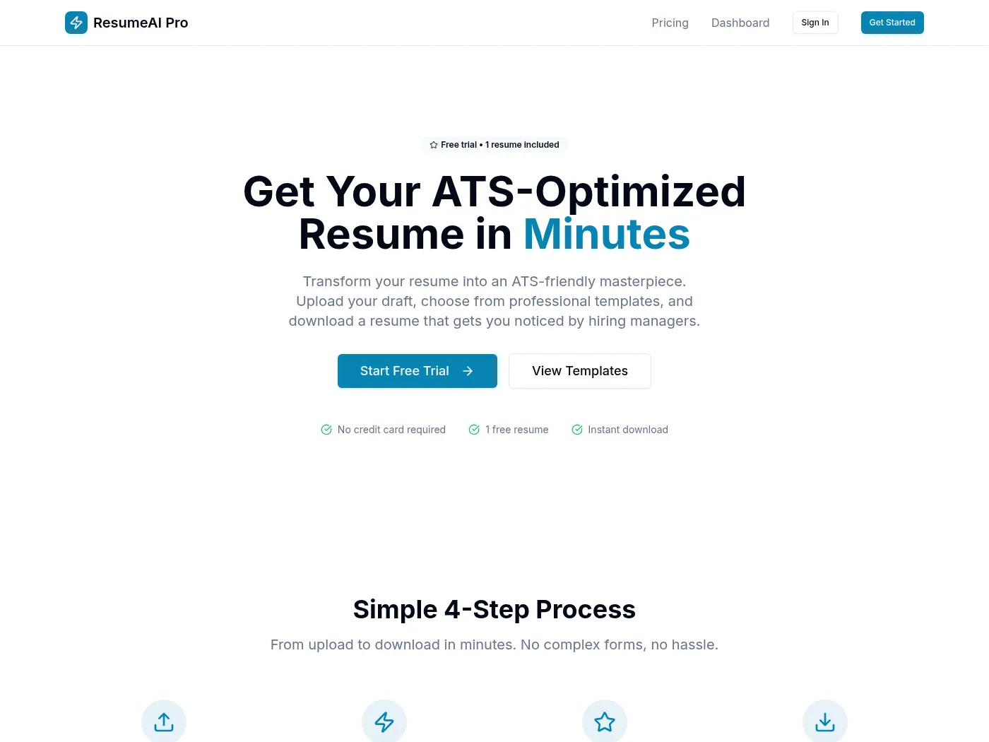 ATS-Optimized Resume & AI Job Application SaaS Platform