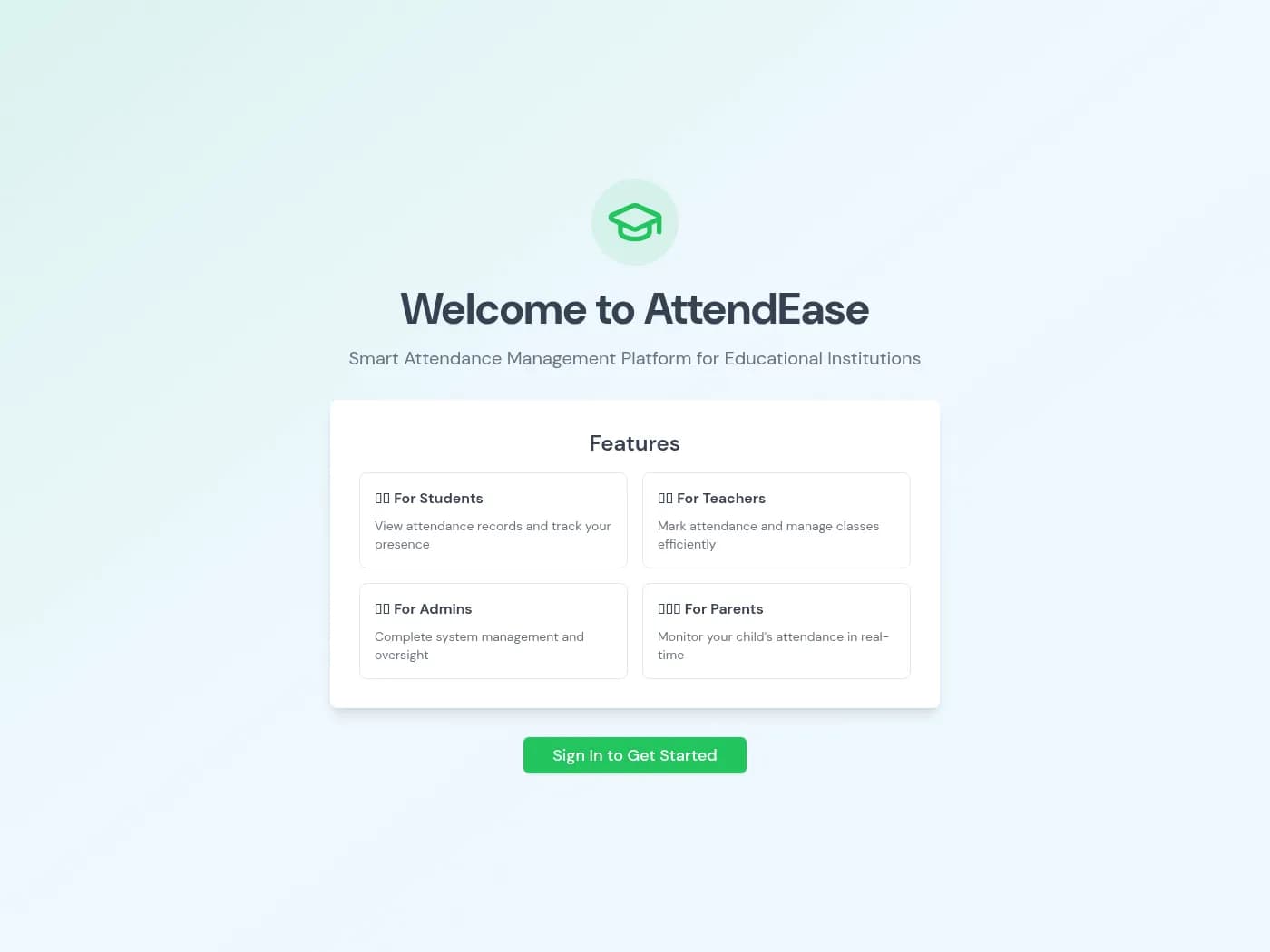 Smart Attendance Management Platform