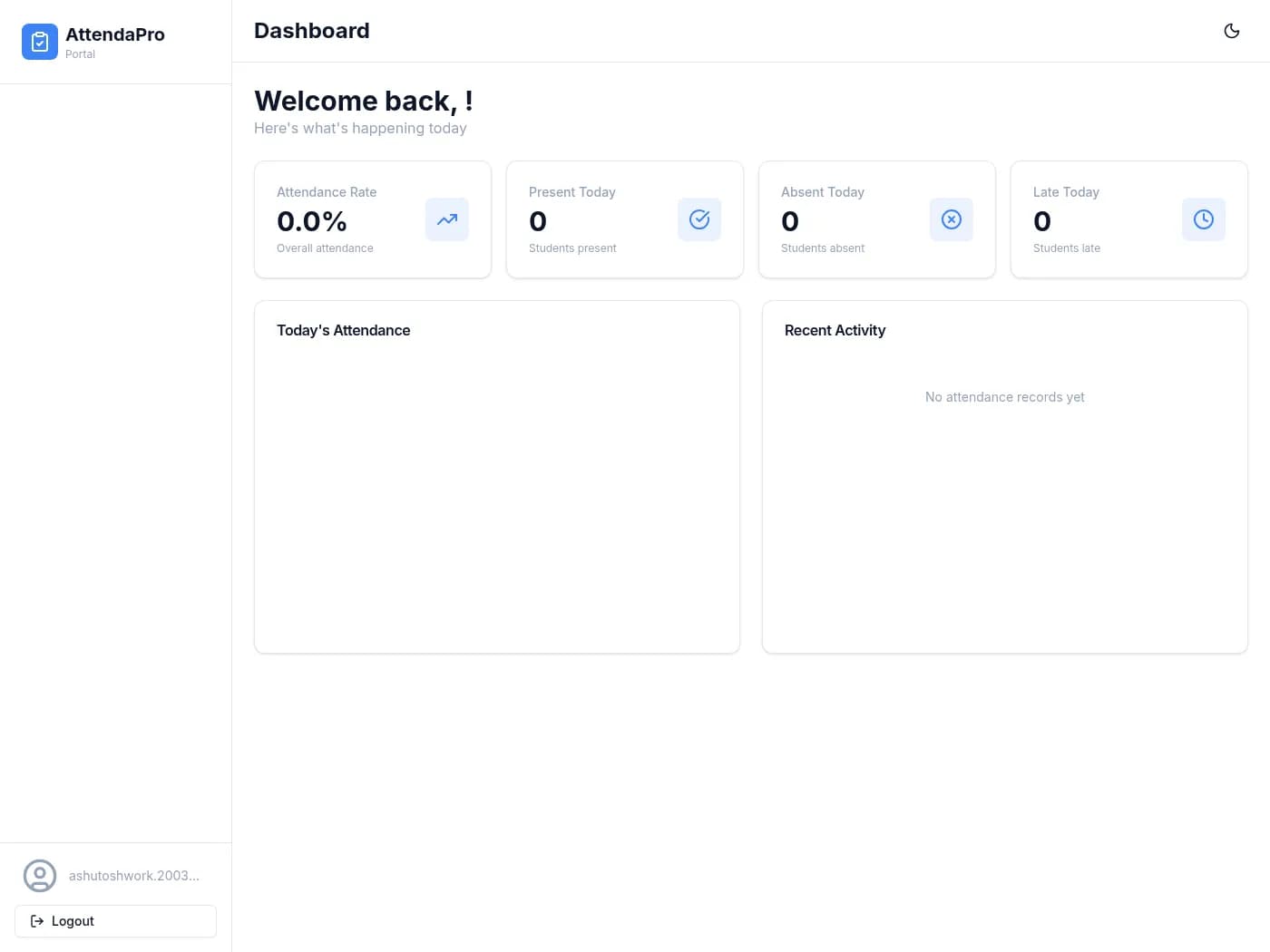 AttendaPro – Role-based Smart Attendance Management System
