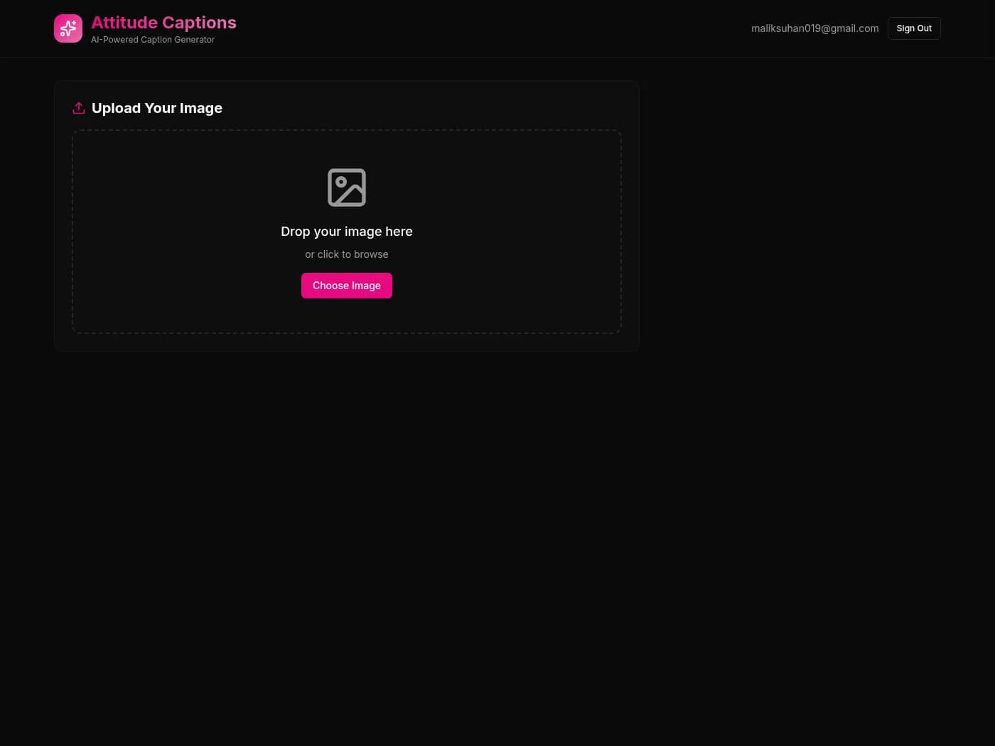 Attitude Auto Caption Generator