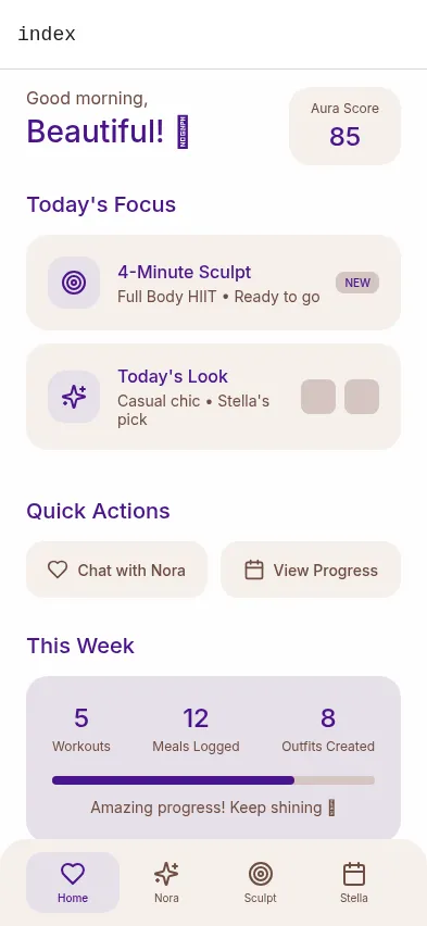Aura: Your Personal AI Wellness and Style Companion