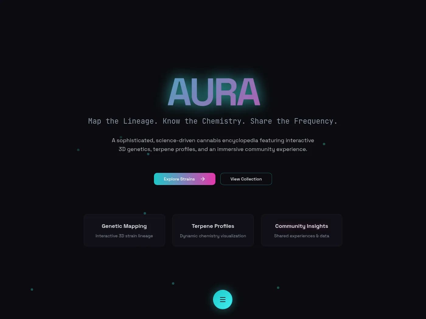 AURA: The High-End Cannabis Encyclopedia & Community Platform