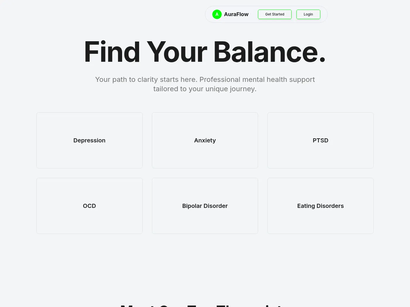 AuraFlow: Modern Mental Health Support Platform